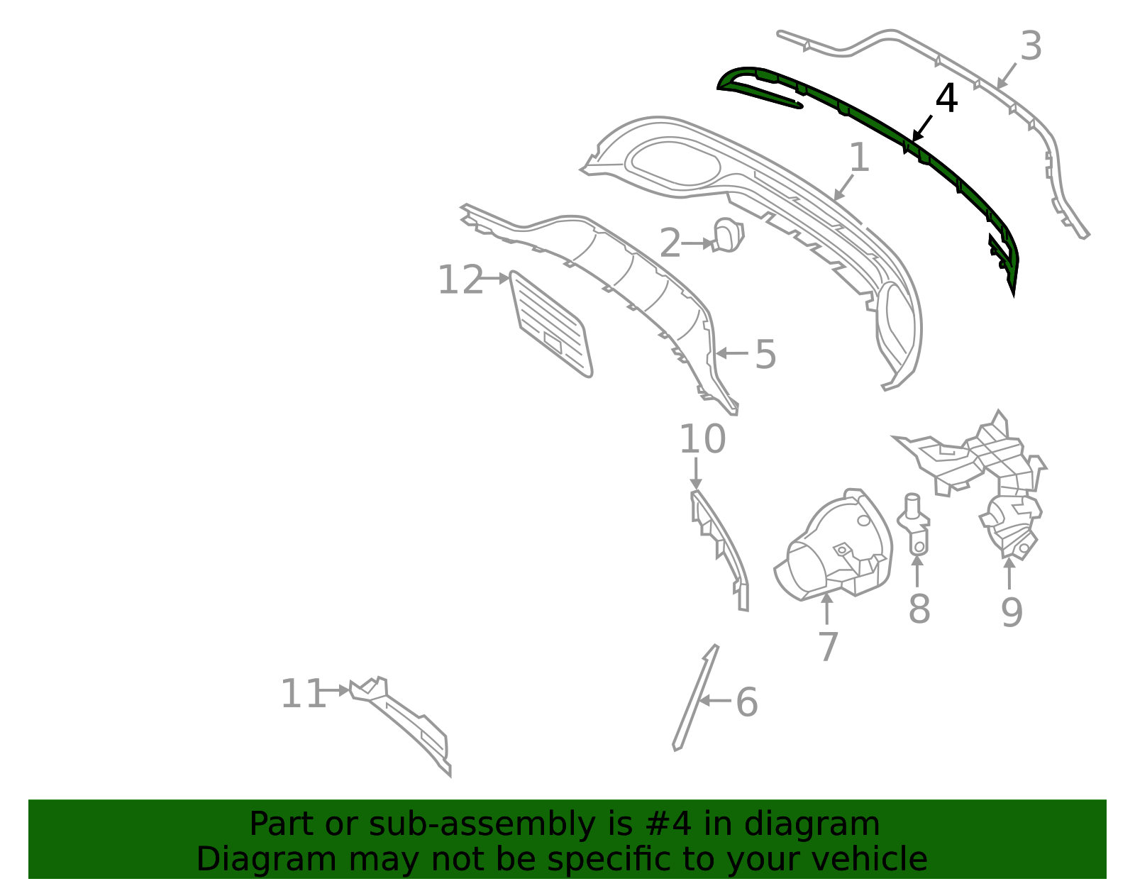 205-885-33-21 - Center Molding 2017-2018 Mercedes-Benz | Mercedes-Benz ...