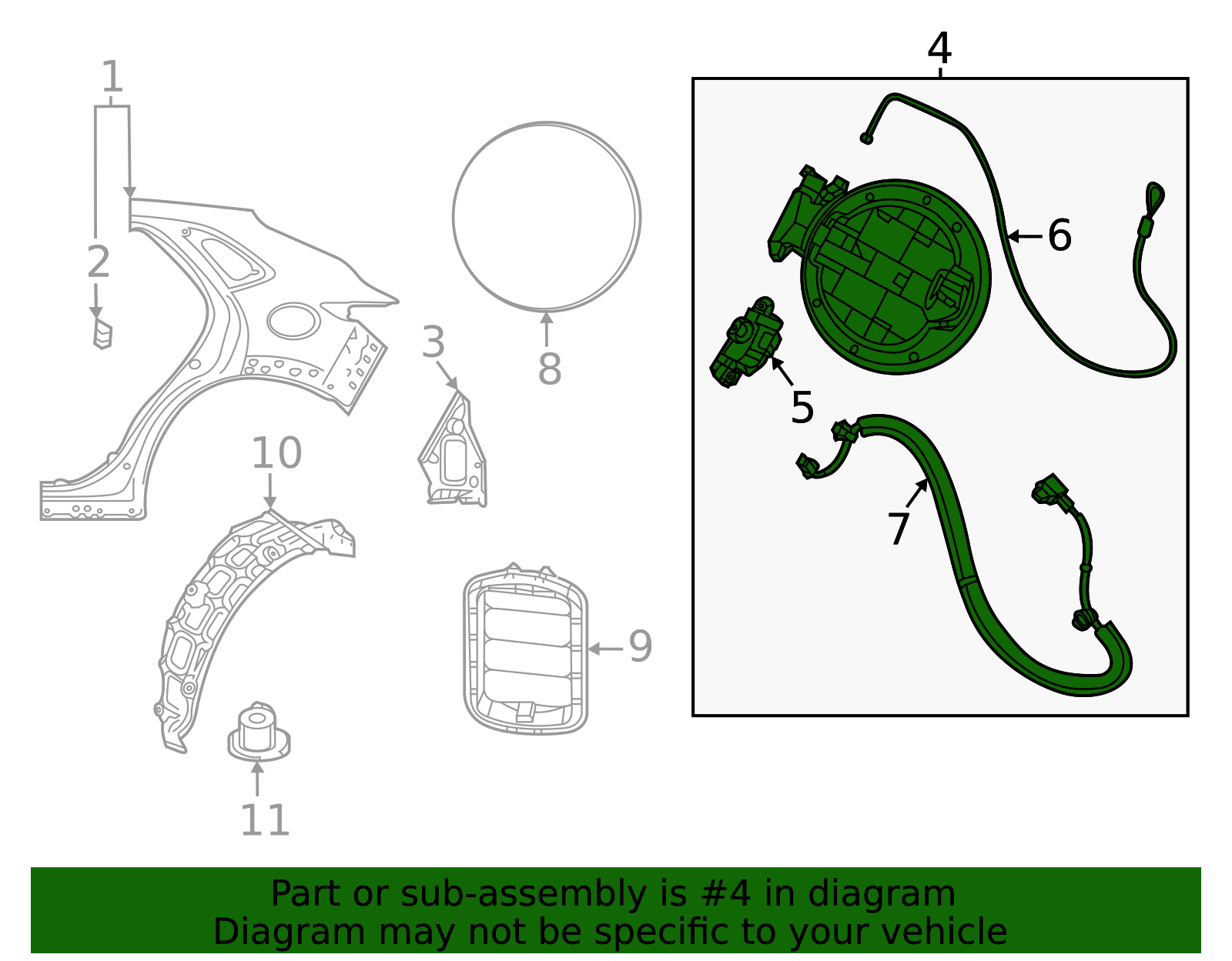 DGH9-42-420G - Fuel Pocket - 2020-2024 Mazda CX-30 | Mazda OEM Parts Outlet