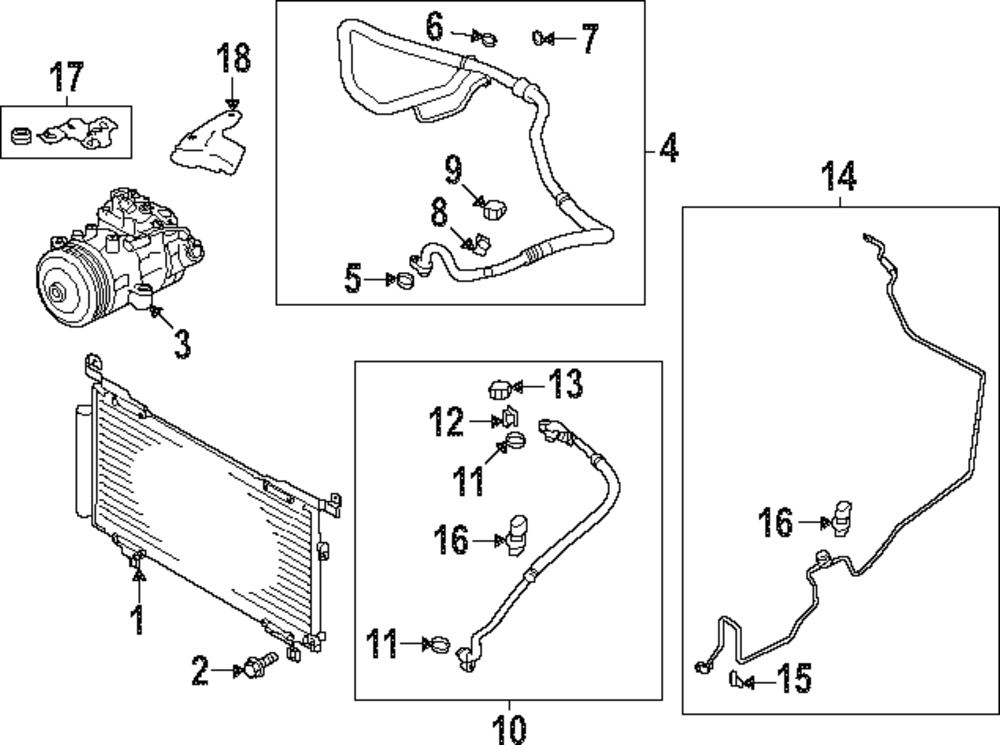 2022-2024 Subaru WRX 2022-2024 Subaru WRX - A/C Compressor 73111VC010 ...