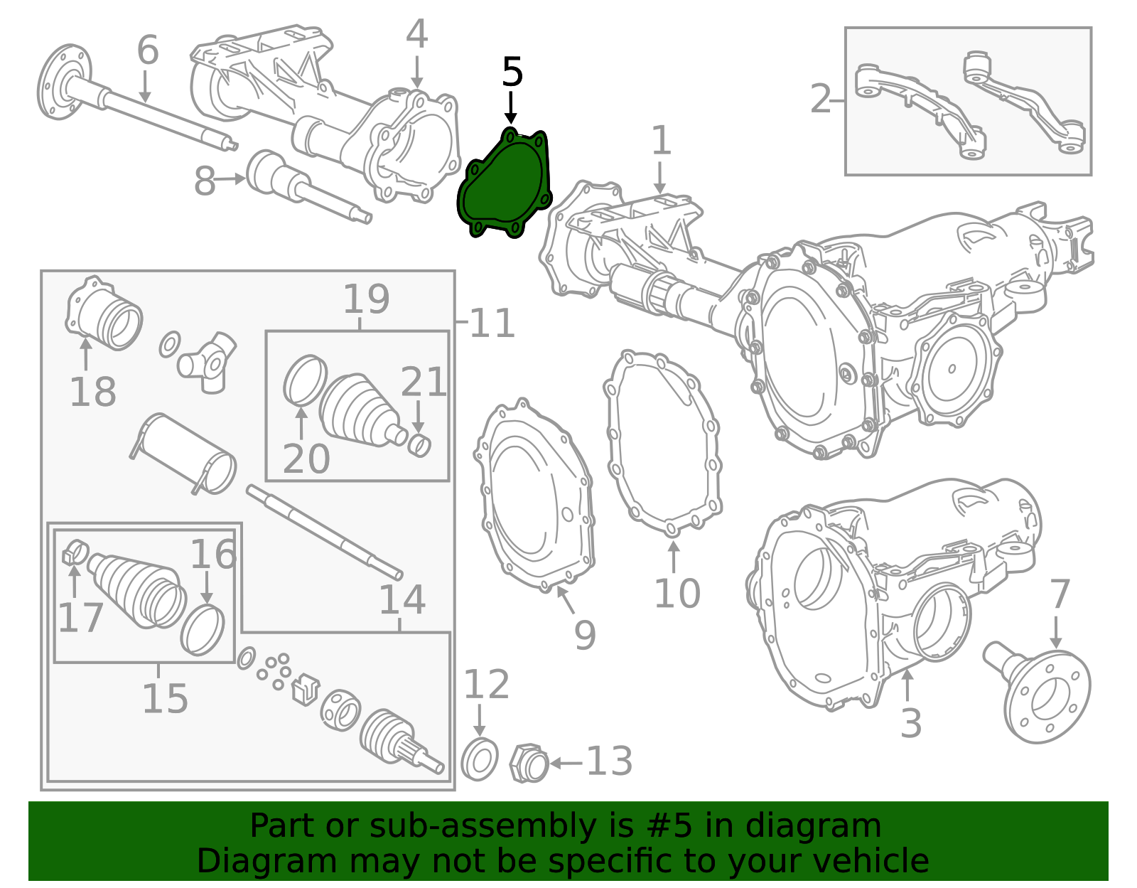 2011-2019 GM Front Wheel Drive Intermediate Shaft Housing Gasket. Use ...