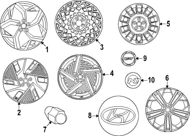 The Best Hyundai Wheels For Sale | Hyundai OEM Parts Direct