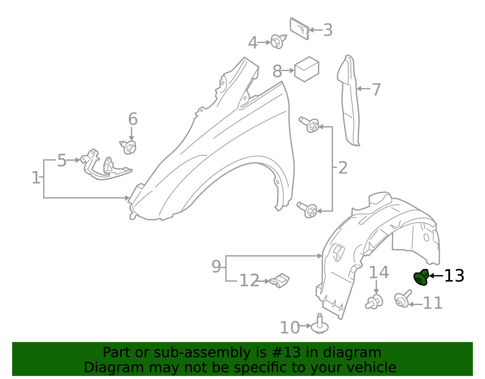 W703069S300 - High-Quality Fender Liner Nut for 2000-2023 Ford ...