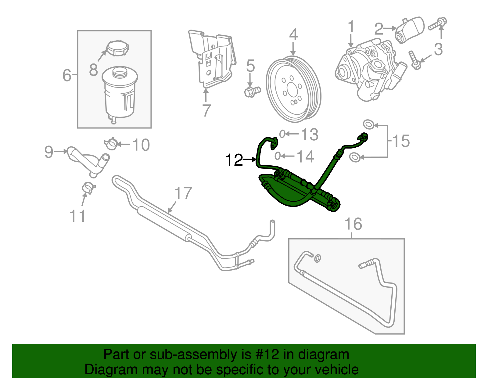 Genuine Pressure Hose for 2010-2016 Land Rover LR4 | Land Rover Part ...