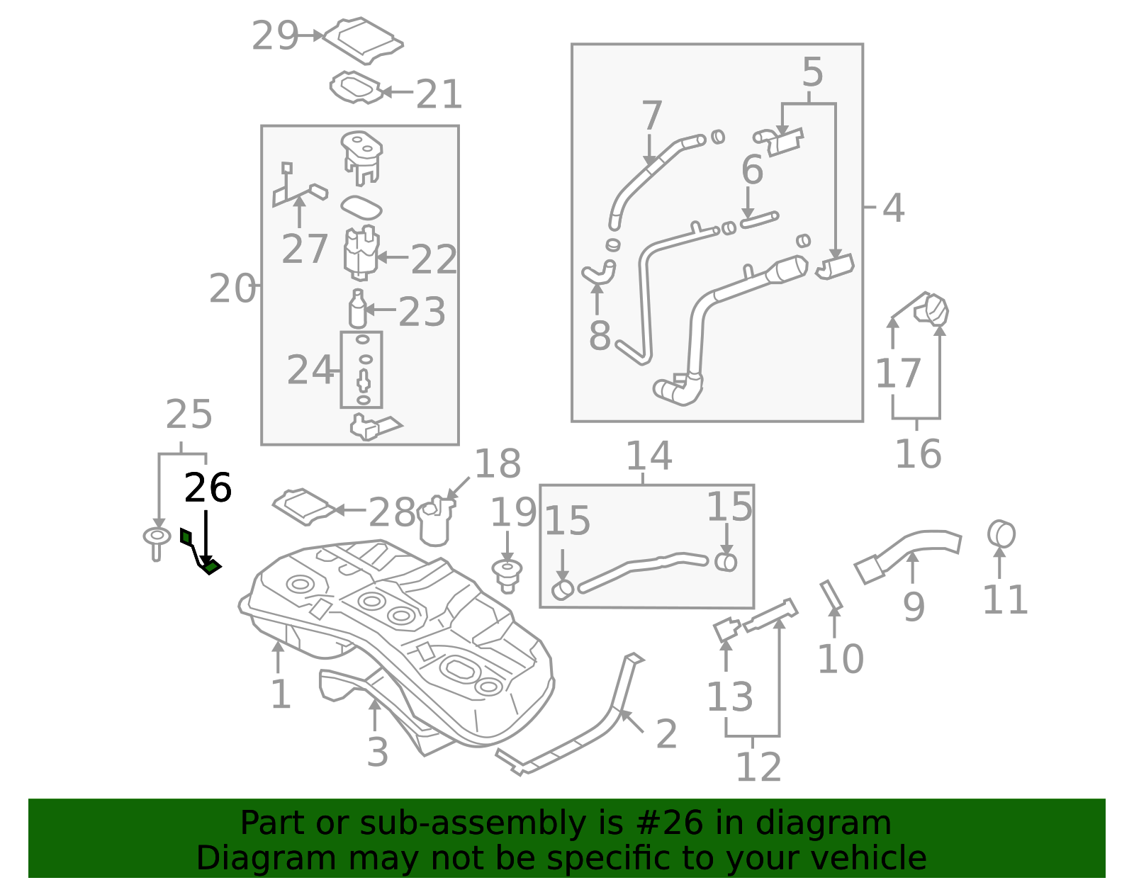 2009-2014 Hyundai Genesis Fuel Gauge Sending Unit 94460-3M050 | MotorMotor