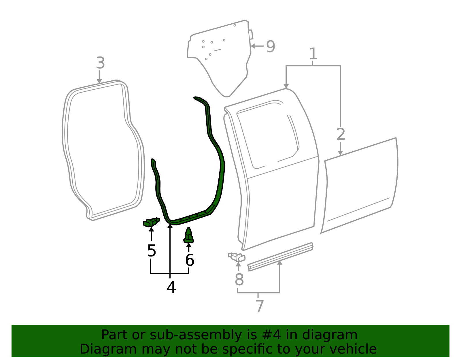 2004-2006 Toyota Tundra 2004-2006 Toyota Tundra - Door Weather-Strip ...