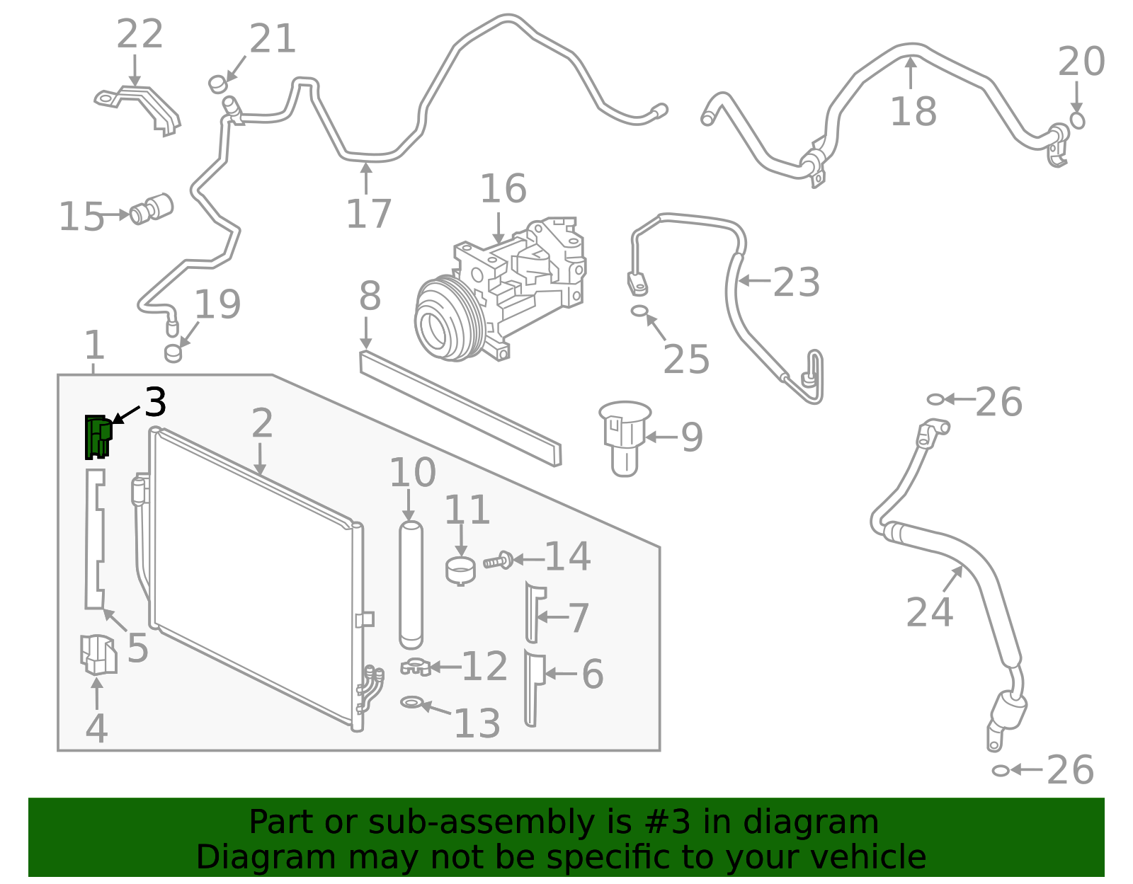 2019-2020 Infiniti QX50 Condenser Upper Bracket 92114-5NA0A | Infiniti ...