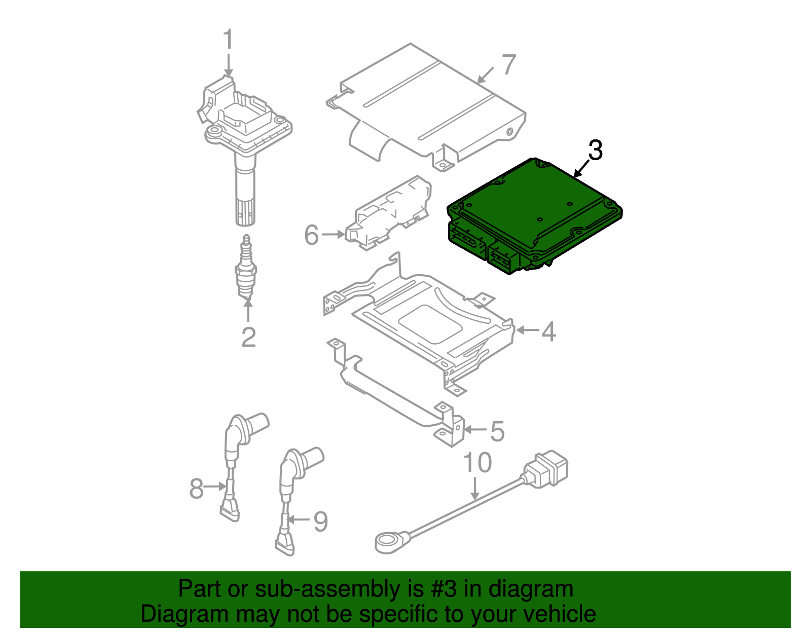 2008-2009 Volkswagen Engine Control Module (ECM) 06J-906-026-AG | VW ...