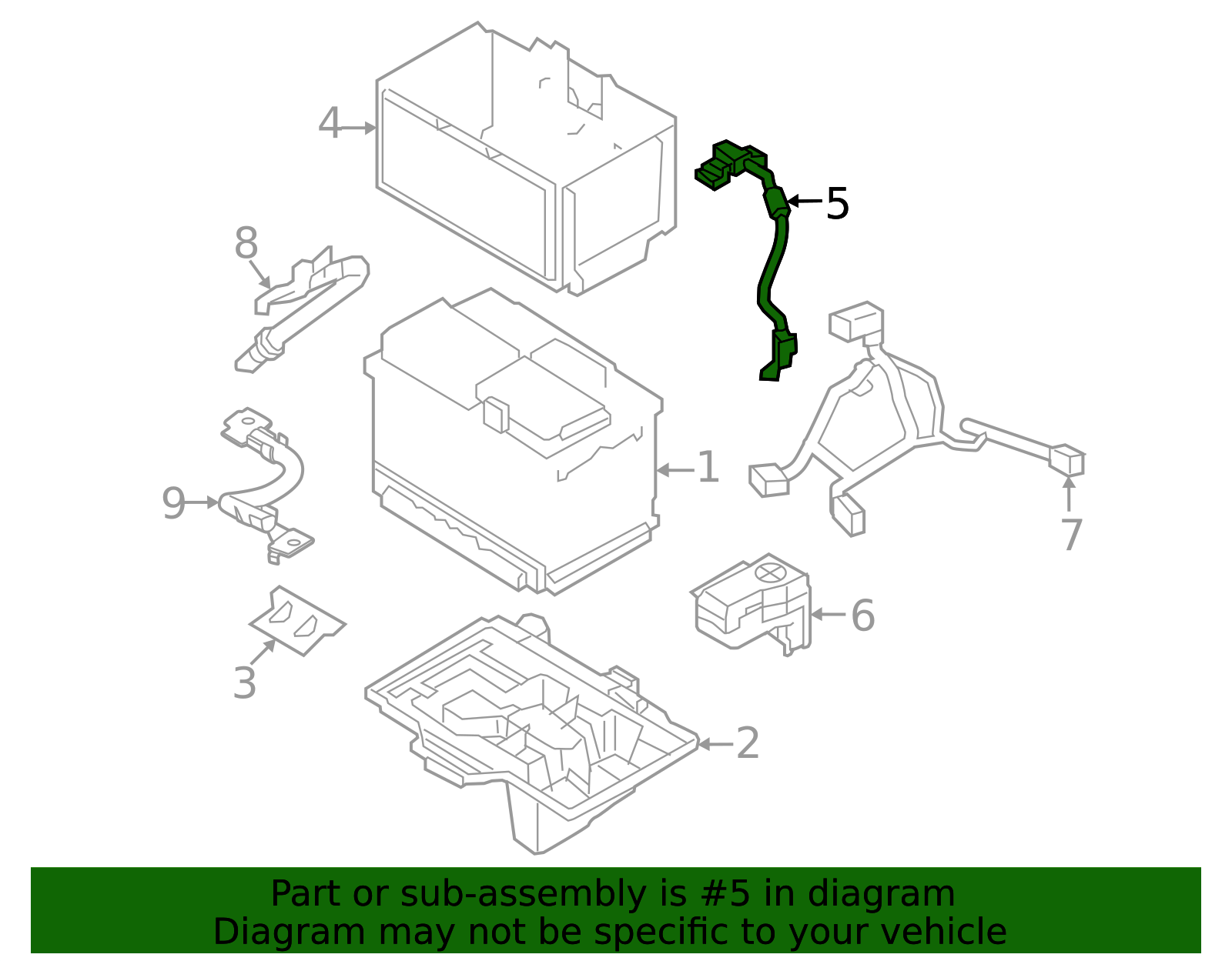 Battery Cable 37180-CW000 - Reliable Power Connections | AutoNation Parts