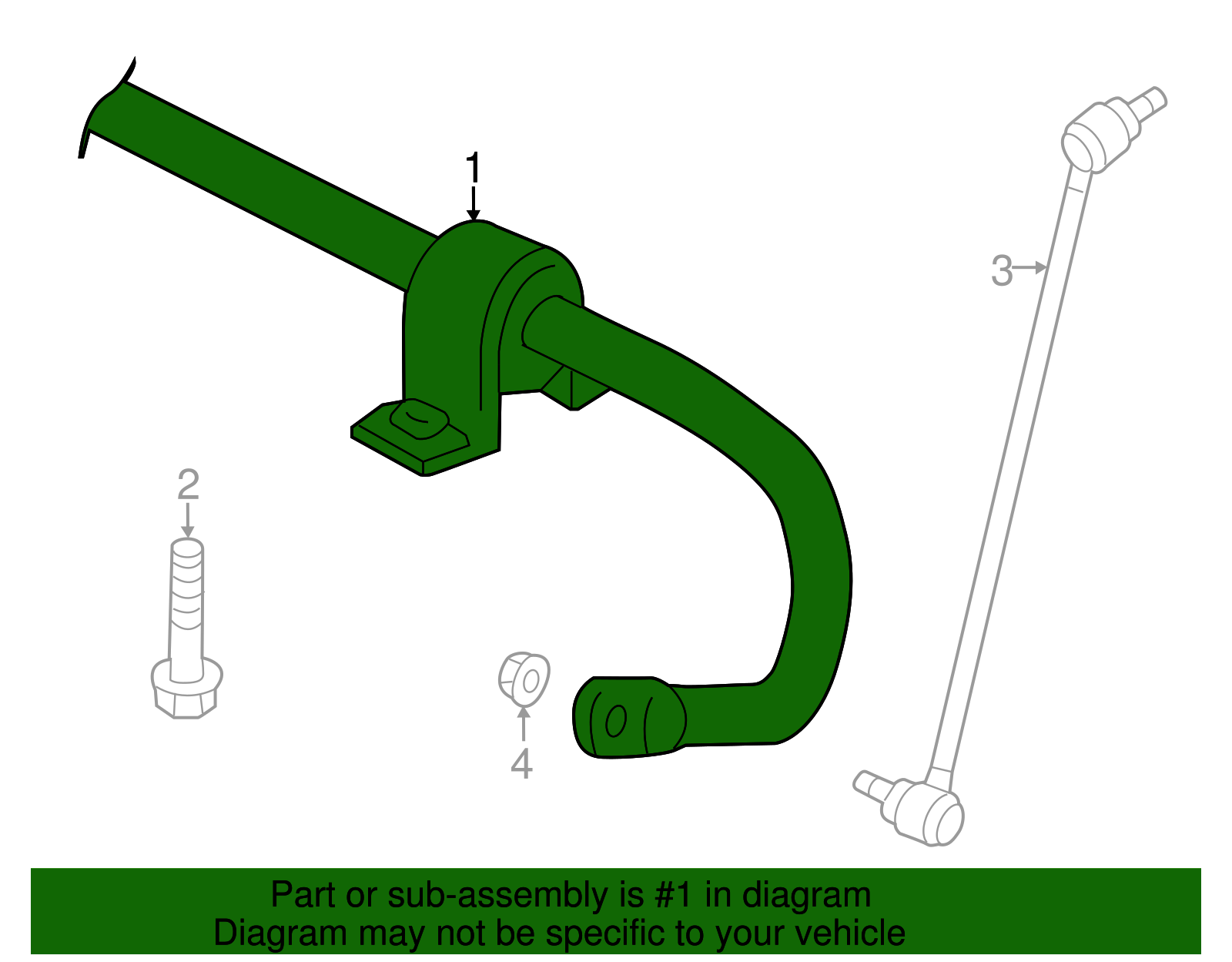 561-411-303 - Stabilizer Bar 2012-2022 Volkswagen | Volkswagen Parts ...