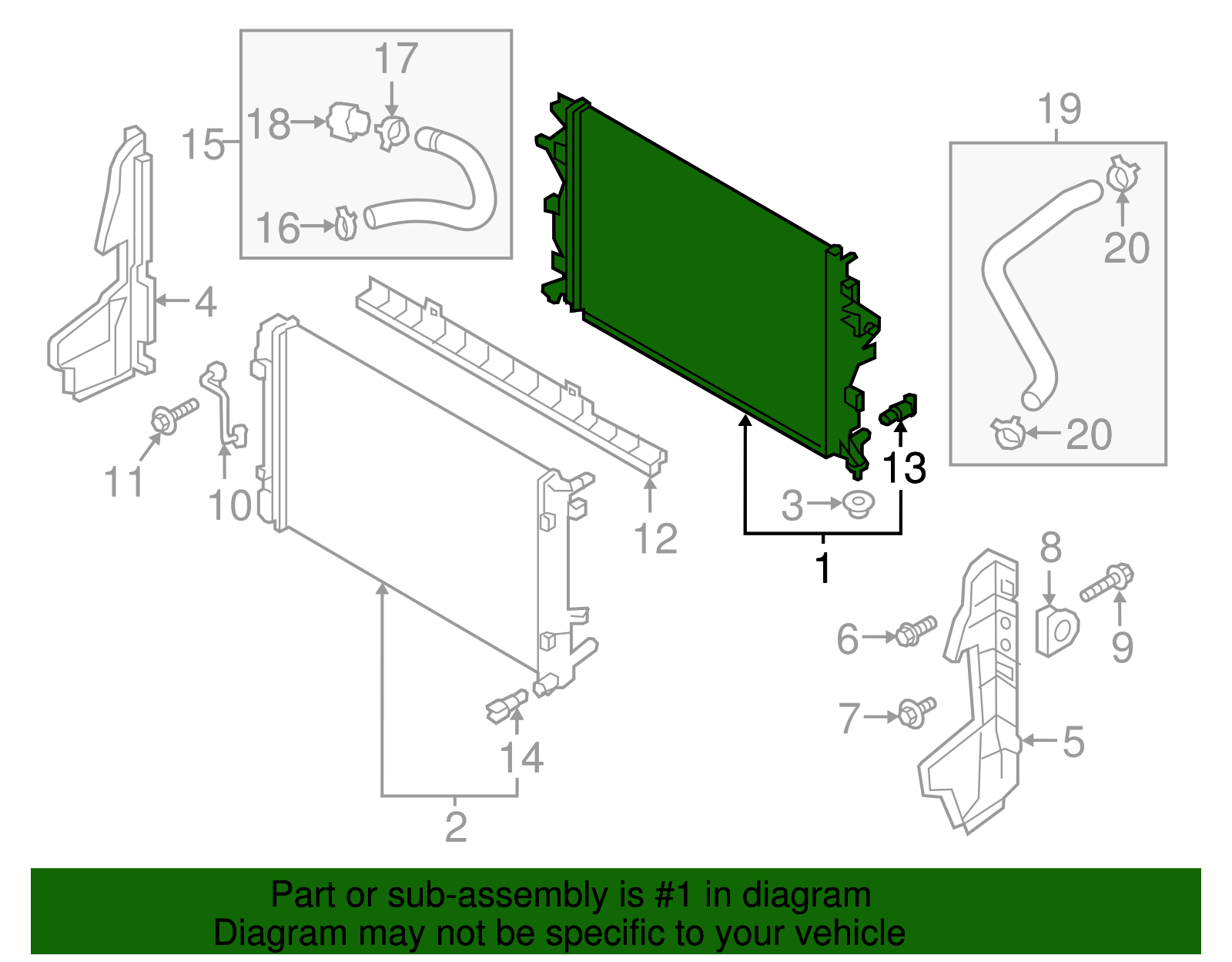 25310-G2000 - Radiator Assembly 2017-2022 Kia Niro | Kia.Parts Store