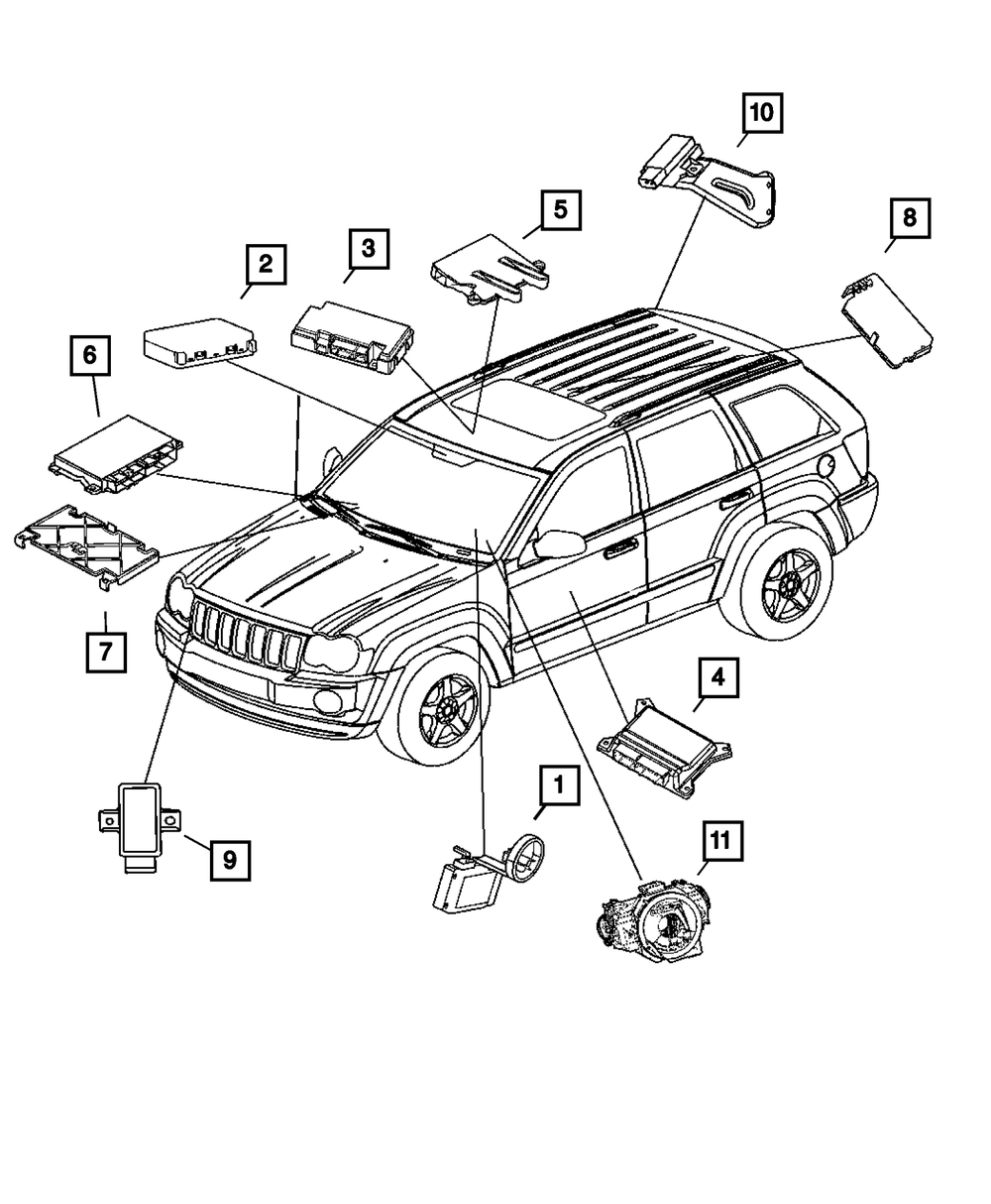 5026185AF - High-Quality Control Module Receiver for 2005-2007 Jeep ...