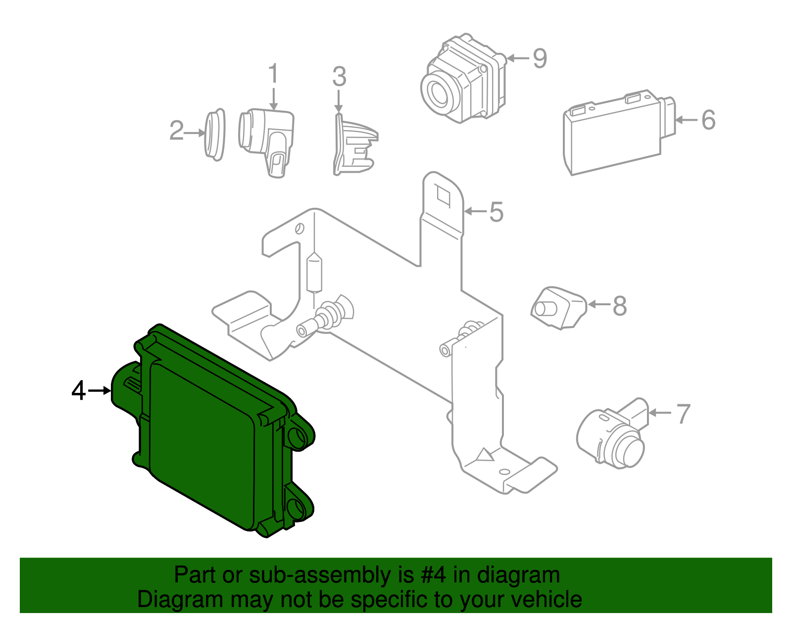 66-31-5-A58-DA3 - 2020-2022 BMW - Distance Sensor | Buy BMW Parts Now