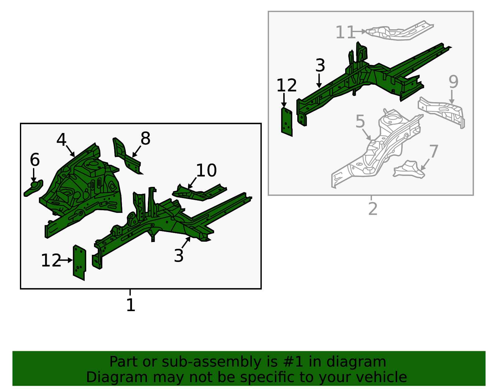 64600-D5000 - Apron/Rail Assembly 2016-2020 Kia Optima | Kia.Parts Store