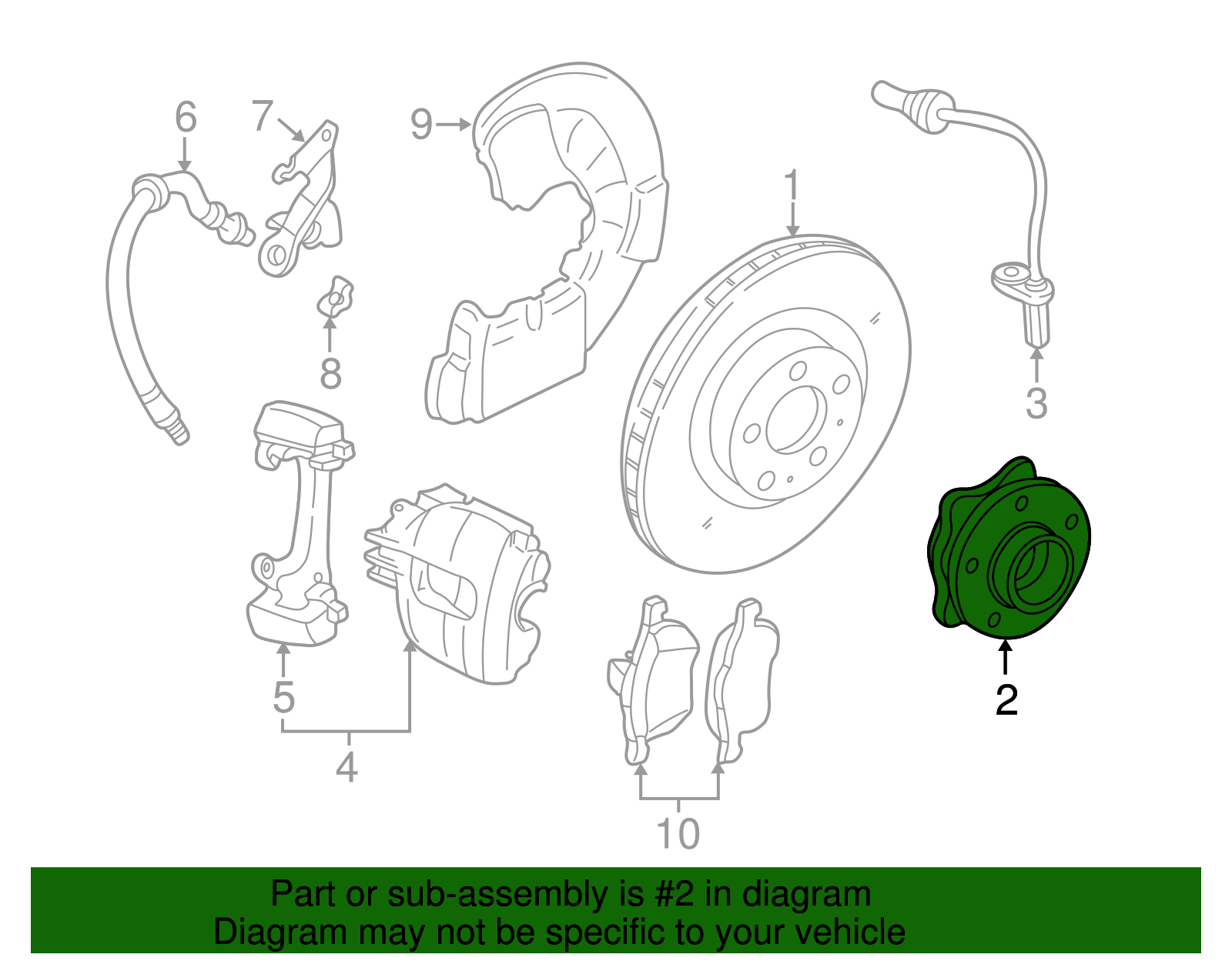 31406300 - Hub Assembly - 2007-2014 Volvo XC90 | Volvo OEM Parts Direct