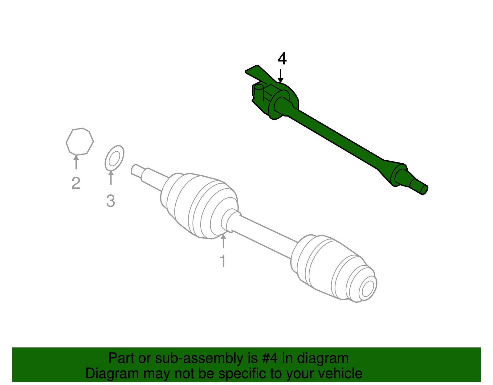 2010-2012 Hyundai Santa Fe Bearing Bracket Shaft Assembly 49560-2P400 ...
