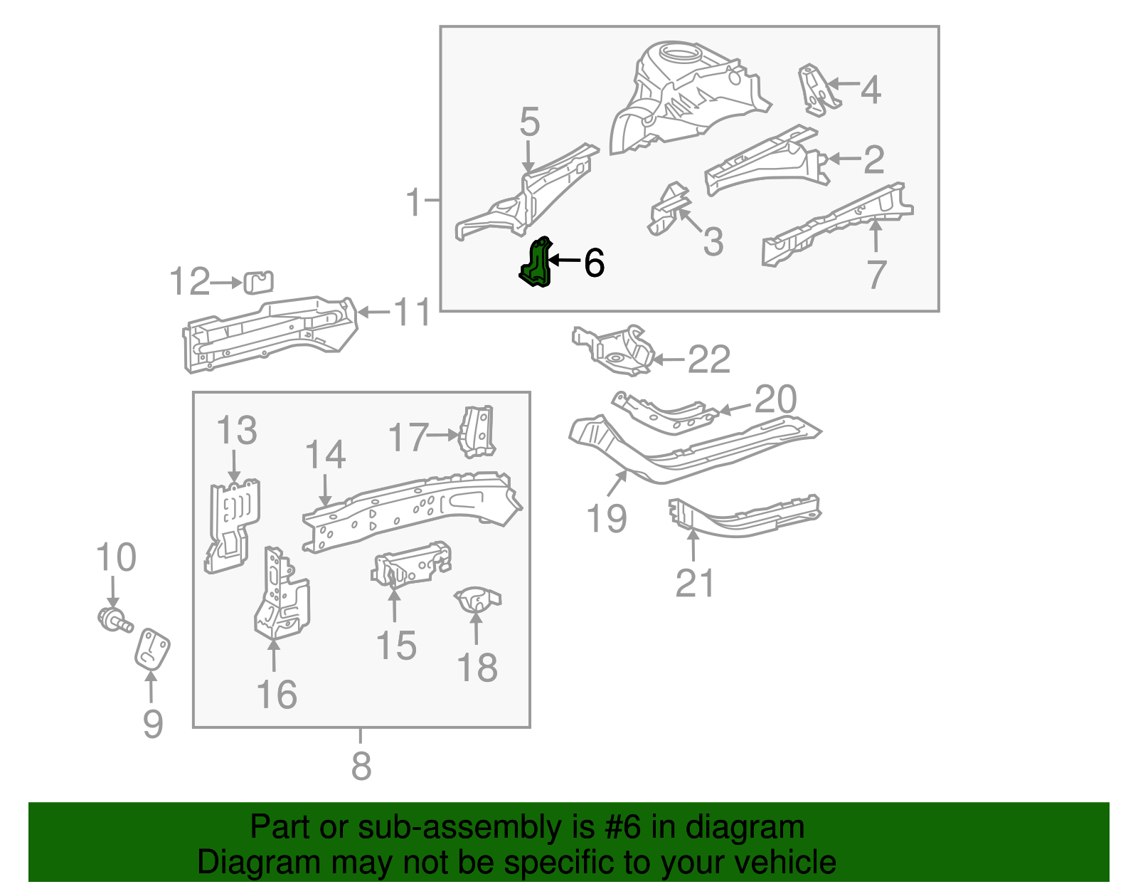 2010-2017 Toyota Front Panel Extension 53813-47020 | OEM Parts Online