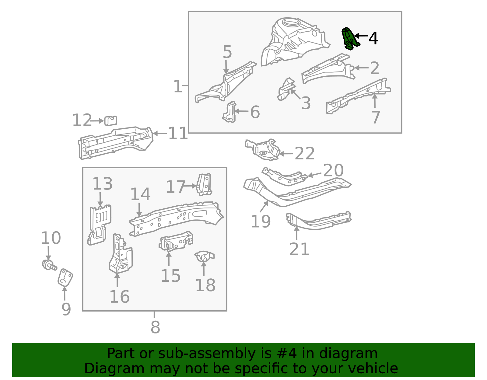 53708-47050 - High-Quality Fender Bracket for 2010-2015 Toyota ...