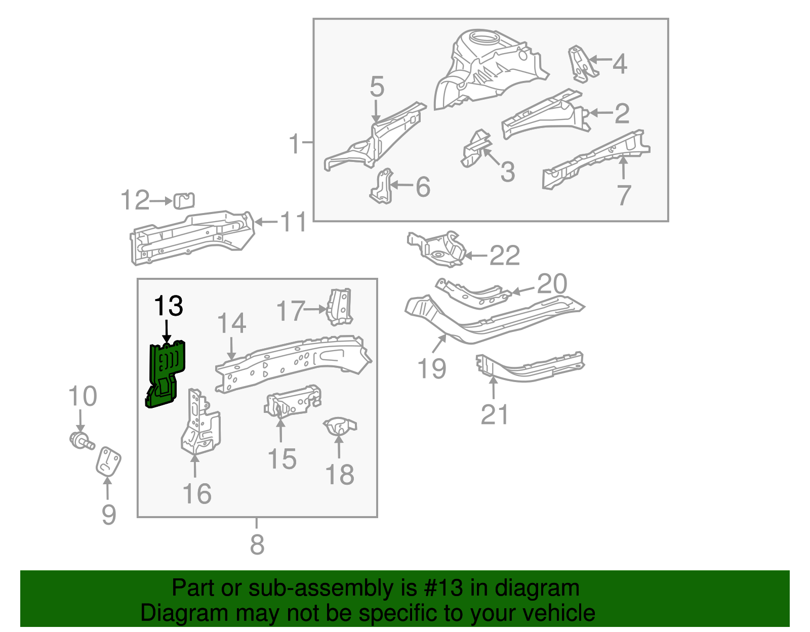 2008-2020 Toyota Front Extension 57114-12191 | Toyota Parts Center