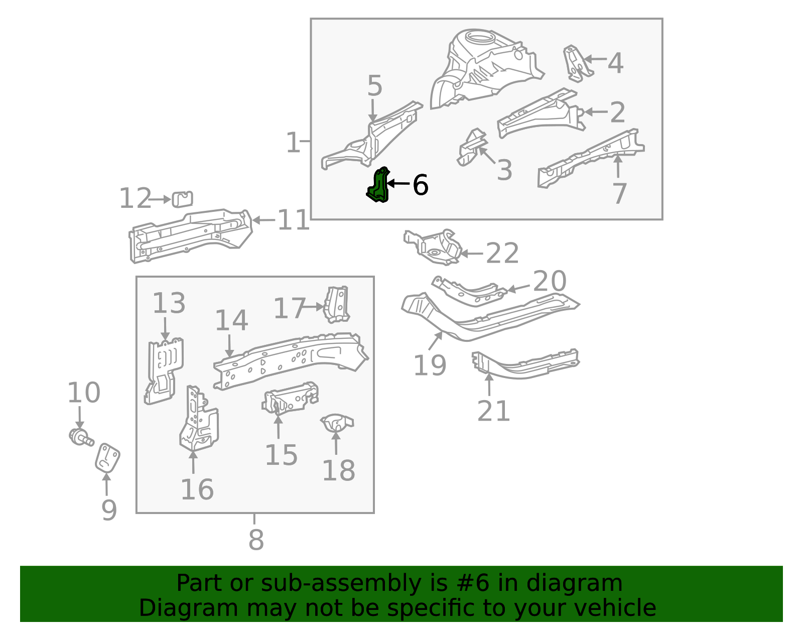 2010-2017 Toyota Front Panel Extension 53813-47020 | MotorMotor
