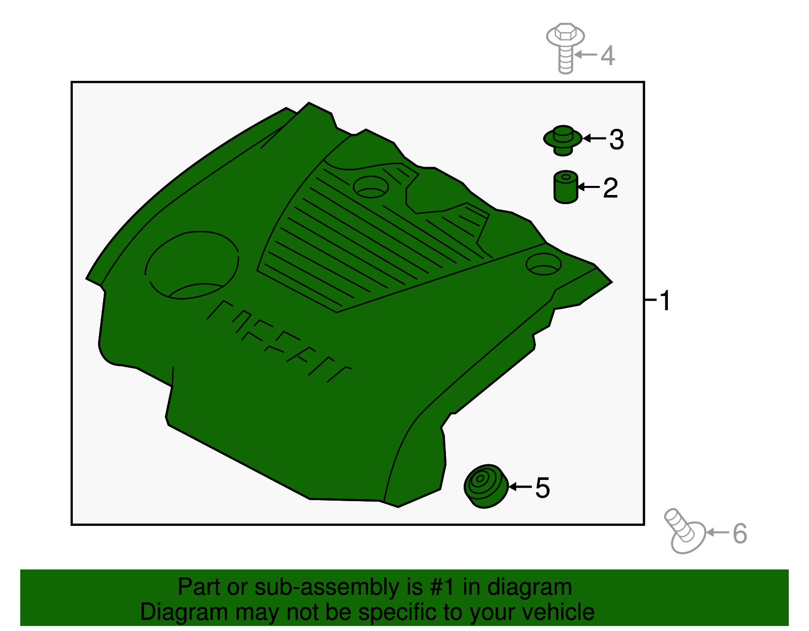 2016-2023 Nissan Maxima Engine Cover 14041-4RA0A | Nissan Parts Central
