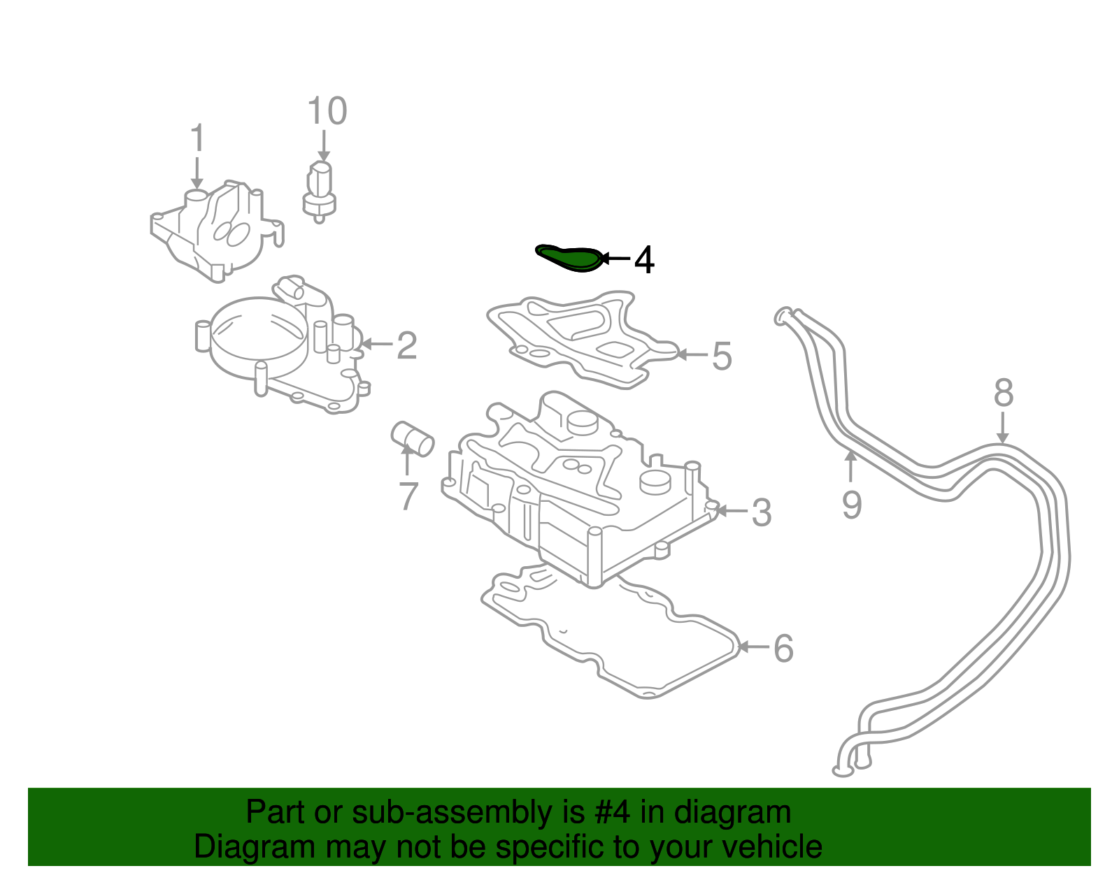 Genuine OEM Ford Part - Engine Oil Cooler Gasket 3C3Z-9N693-A | Genuine ...