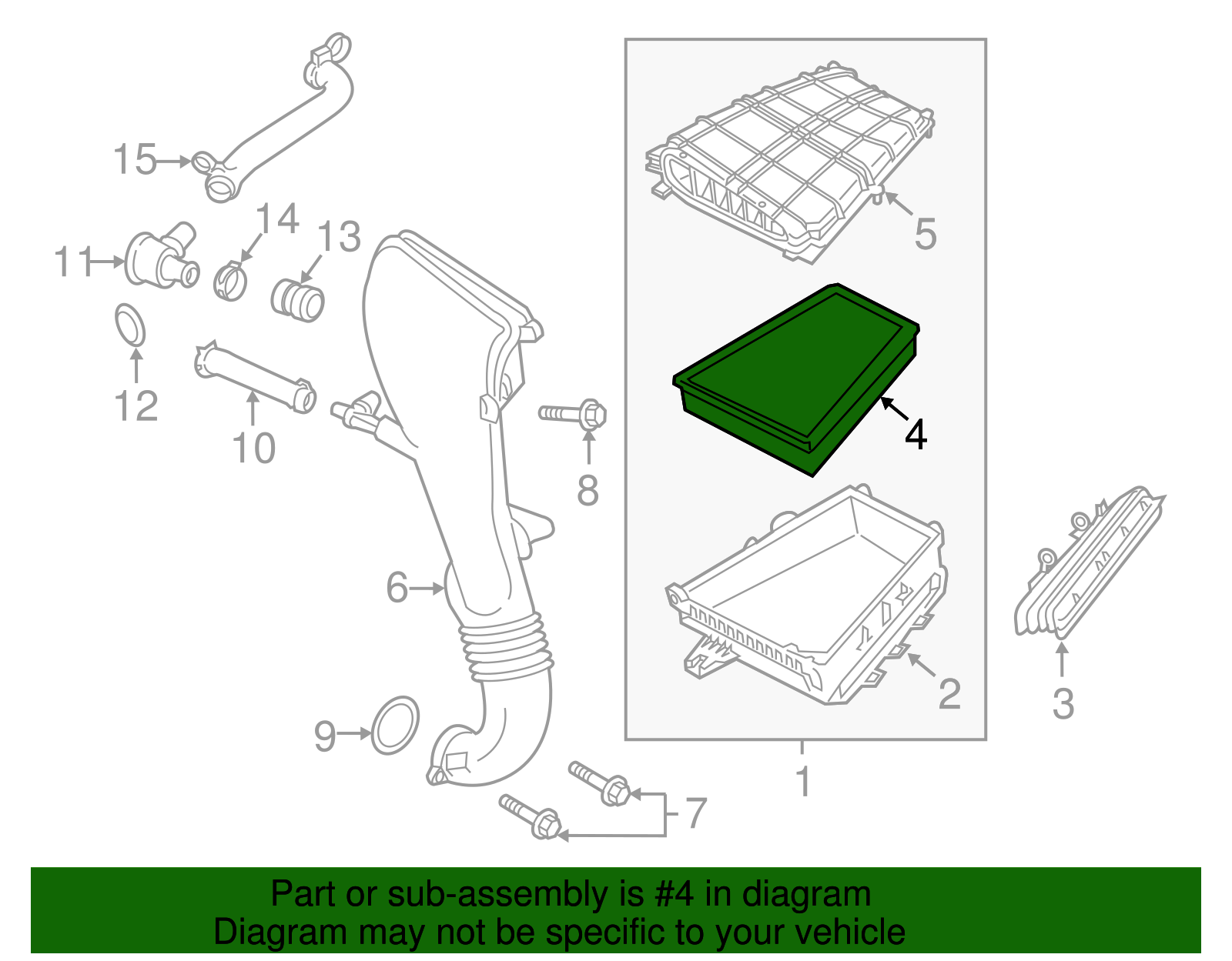 2017-2024 Porsche Air Filter 982-129-620-B | Sunset Porsche Parts