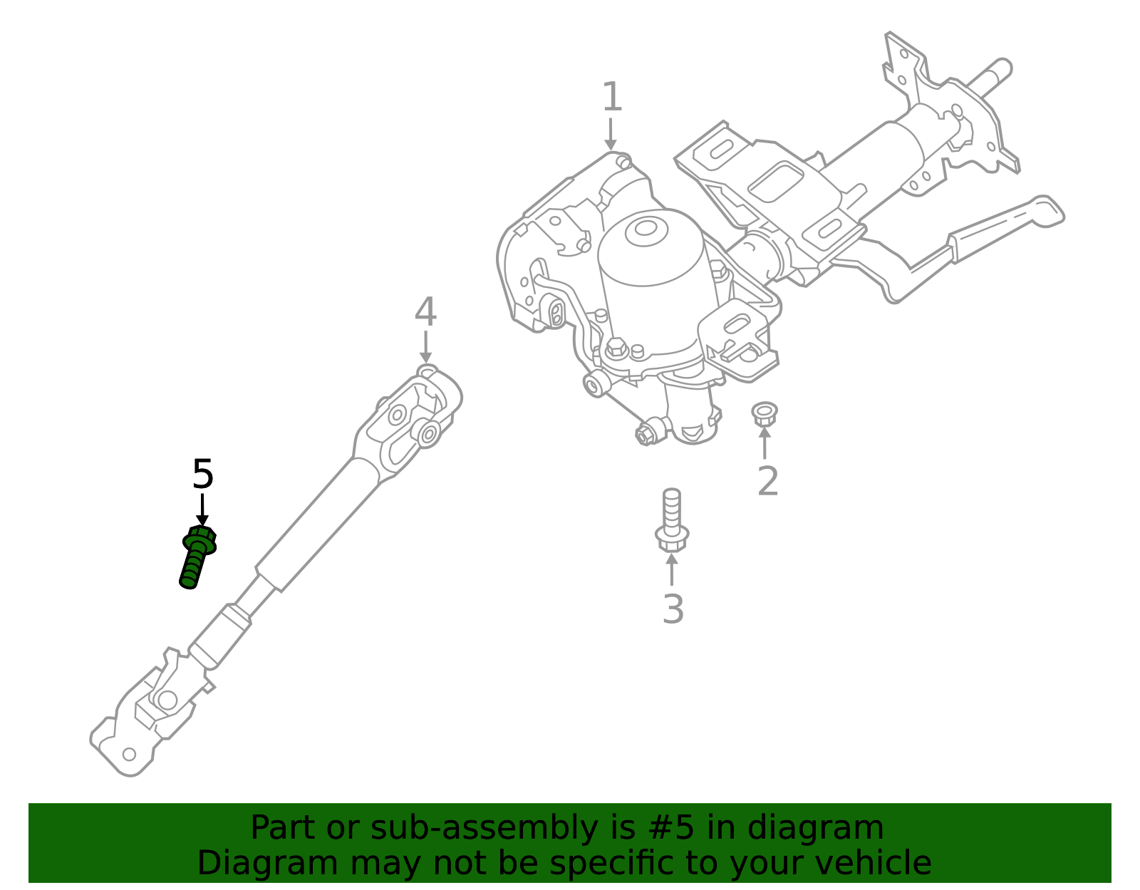 2007-2025 Nissan Joint Assembly Bolt 01125-N0141 | Nissan Parts Plus