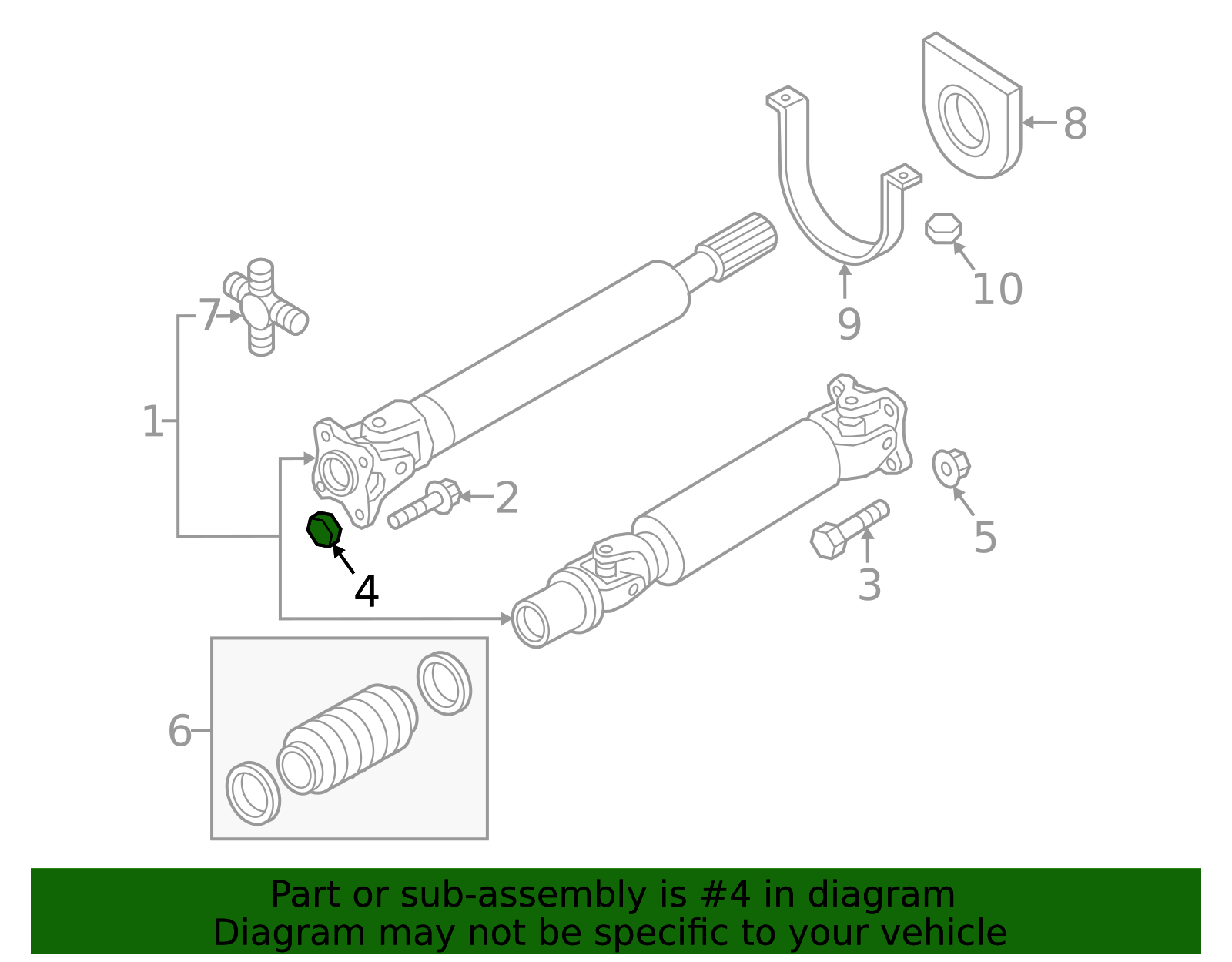 37171-5X00A - Drive Shaft Nut 2016-2025 Nissan | Official Nissan Parts ...