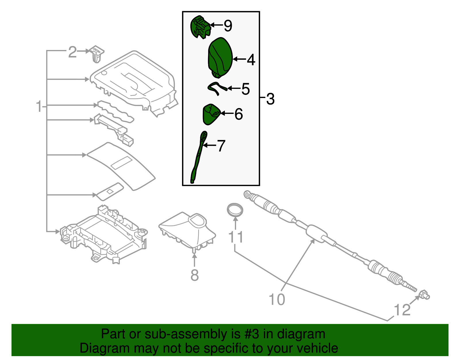 35160FL02A - 2017-2023 Subaru Impreza - Shifter Assembly | OEM Subaru ...