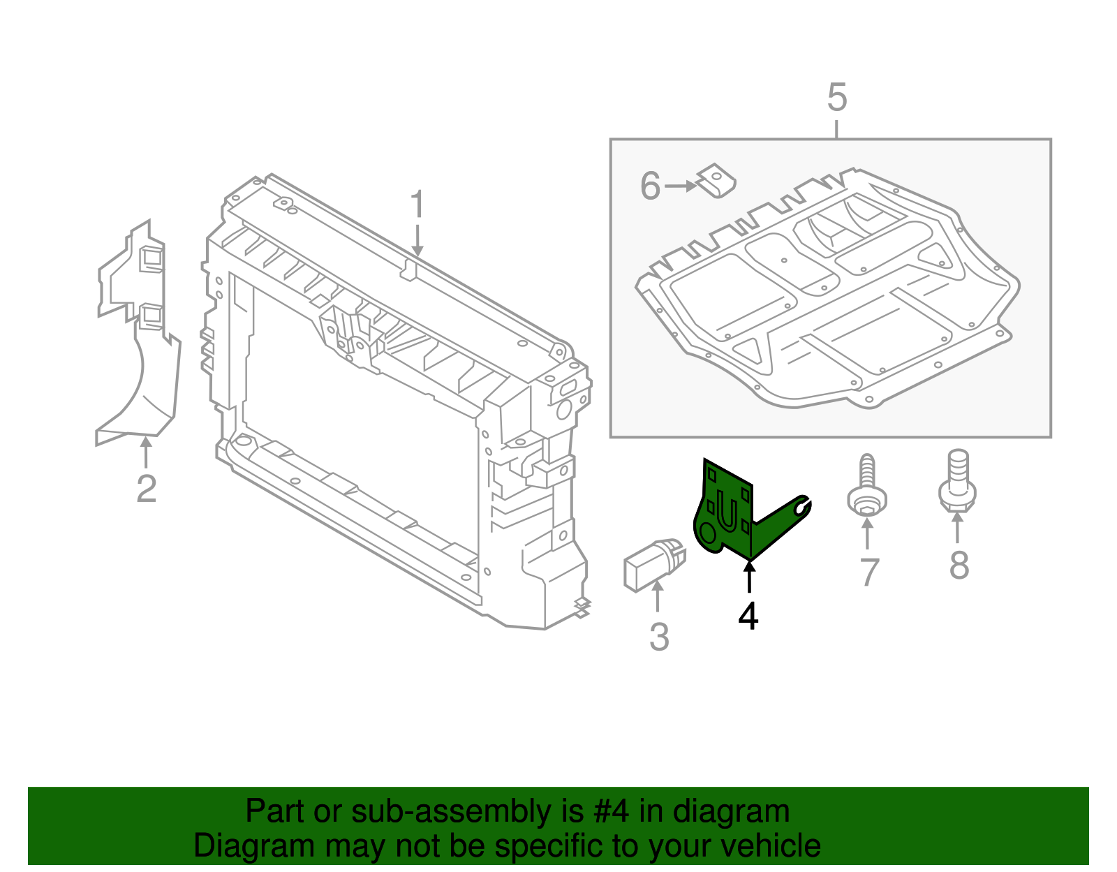 5M0-820-536-A - Temp Sensor Bracket 2010-2025 Volkswagen | Wolfsburg ...