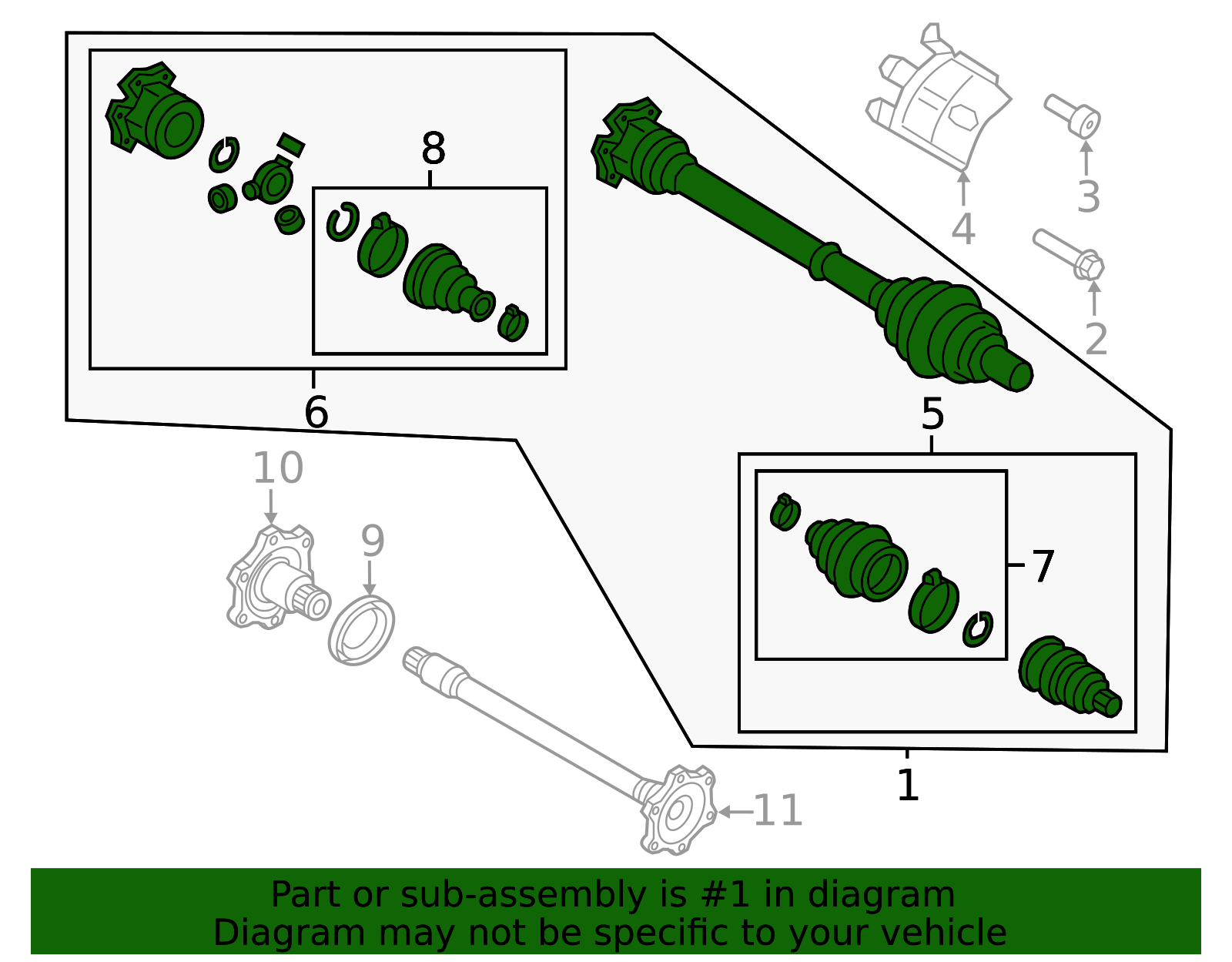 2018-2025 Audi Axle Assembly 80A-407-271-G | TascaParts.com