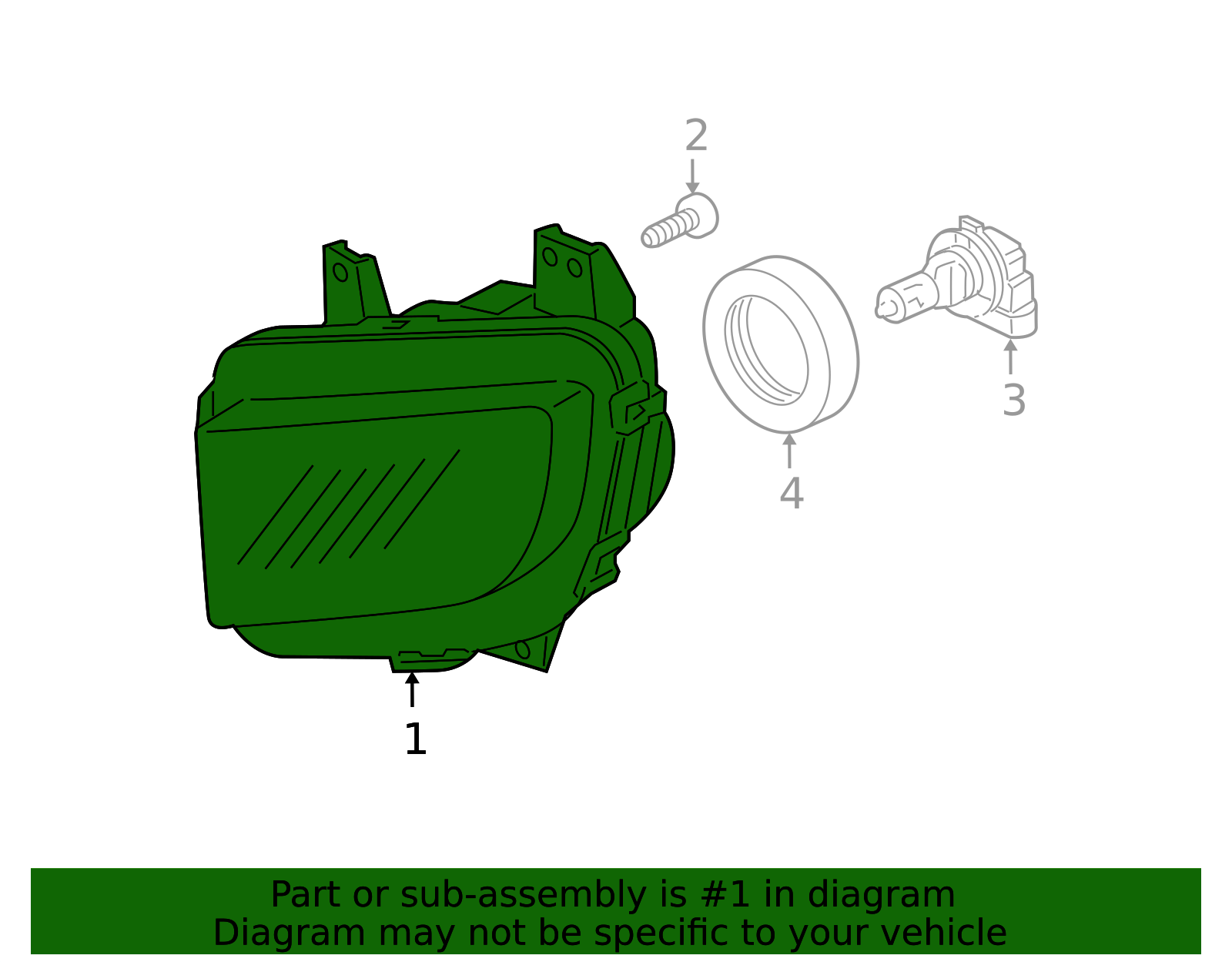 33251-SJC-A01 - 2009-2014 Honda Ridgeline - Light Unit L Daytime ...