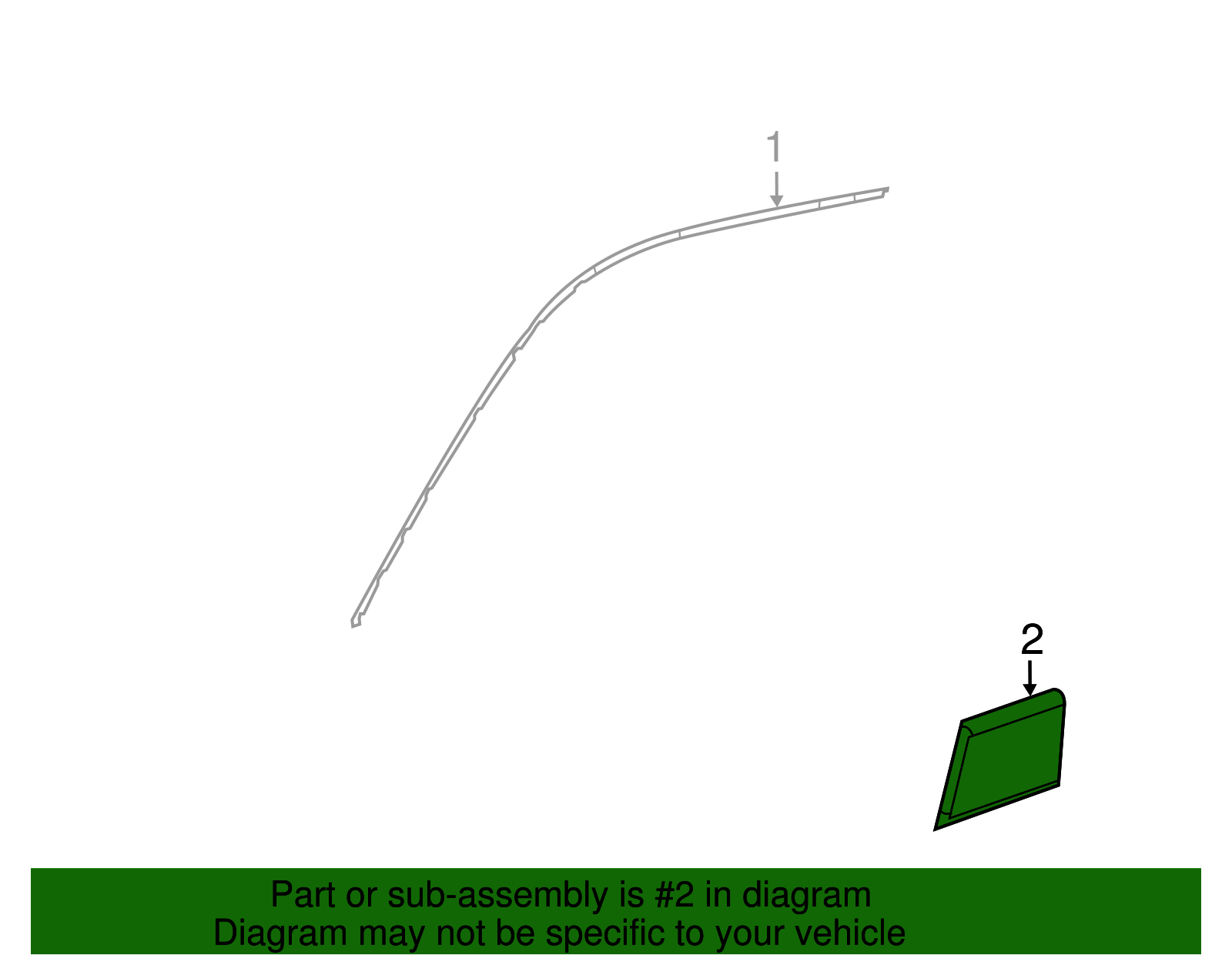 2021-2025 Ram Molding 1ZT47JXWAC | Mopar Parts Canada