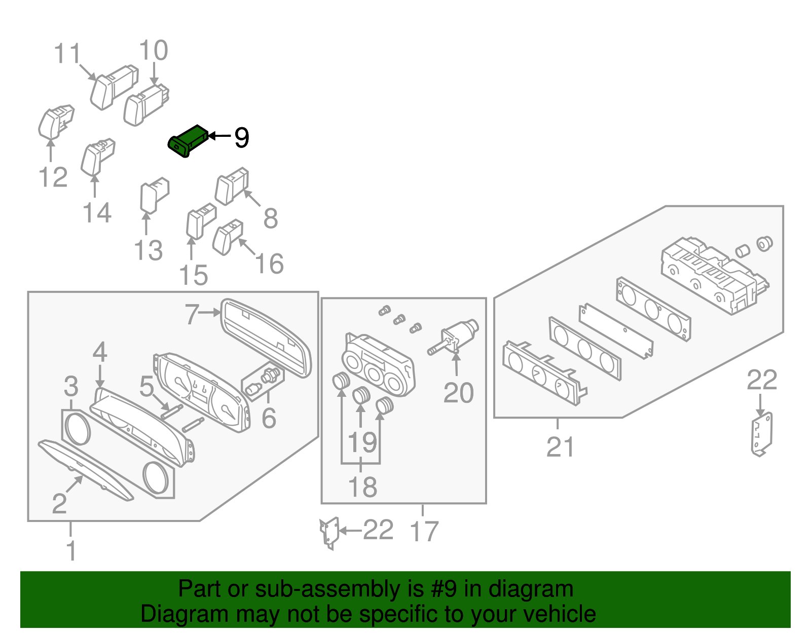 93790-2C000 - High-Quality Hazard Warning Switch for 2003-2006 Hyundai ...