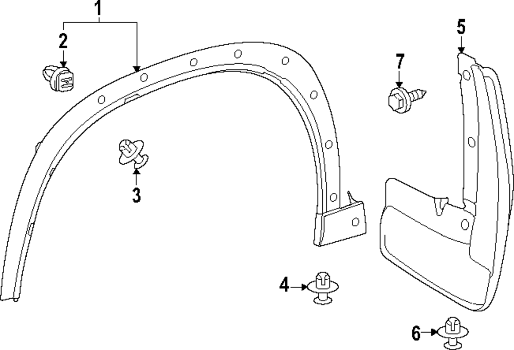 2024-2025 Toyota Grand Highlander Wheel Opening Molding 75086-0E060 ...