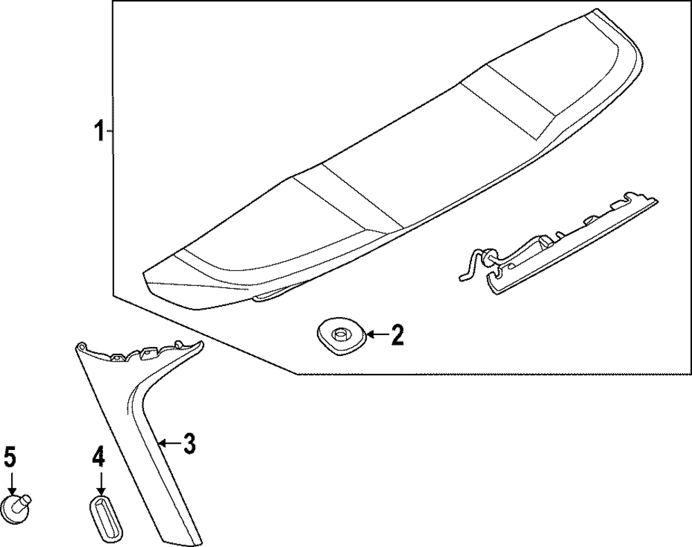 96032-6SA0A - High-Quality Spoiler for 2022-2025 INFINITI QX60 ...