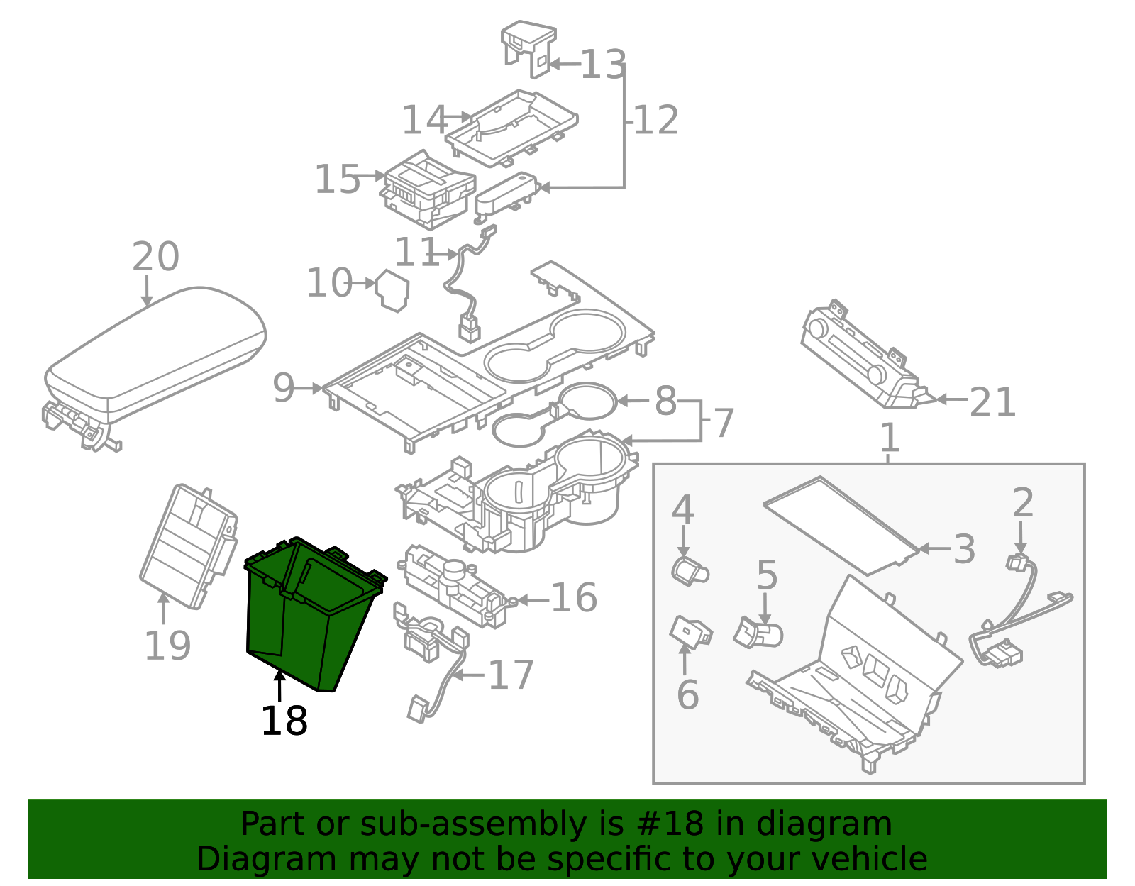 84652-L3100 - Tray 2021-2024 Kia K5 | Kia.Parts Store
