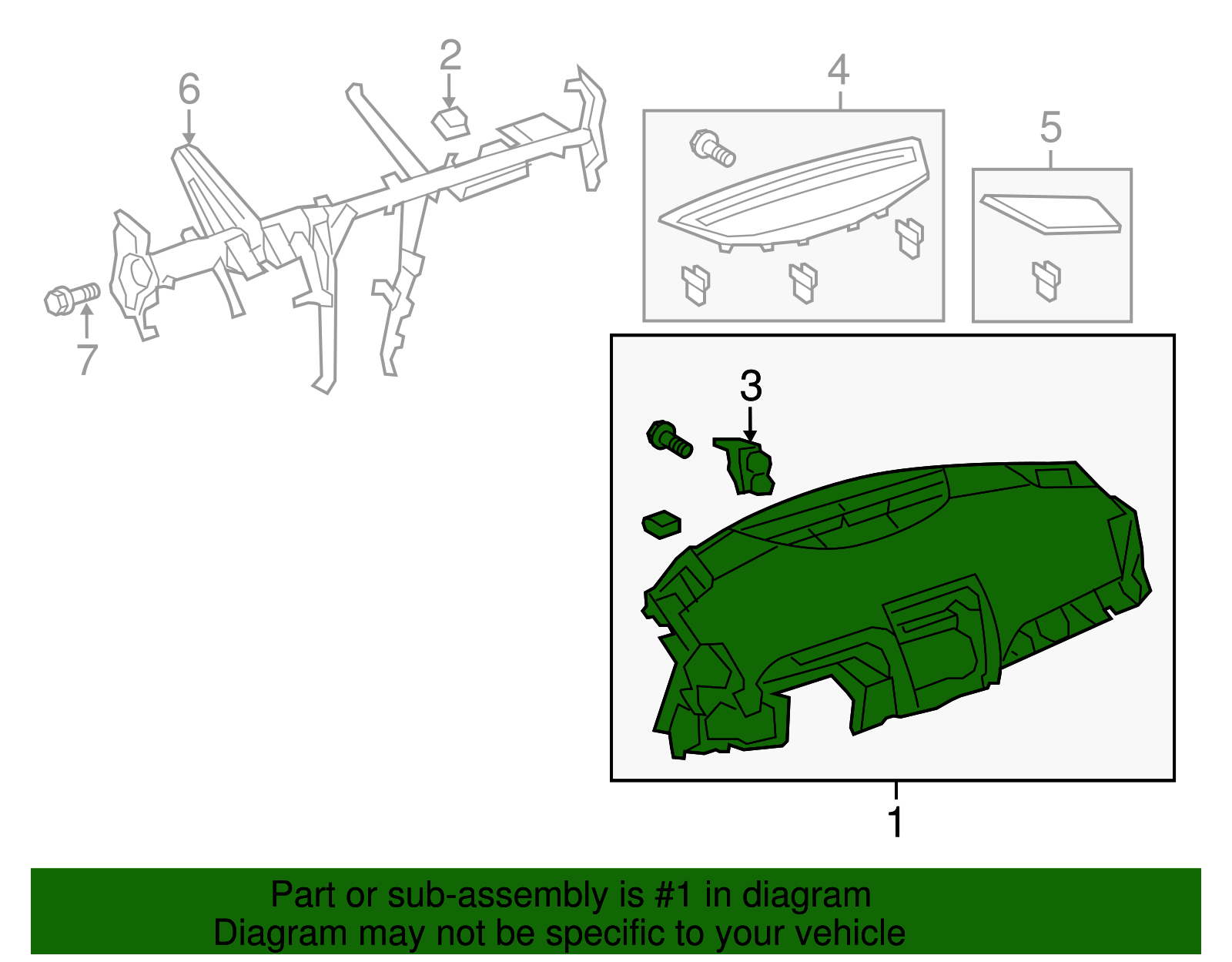 Toyota Dashboard Panel Part# 5540106171b0 | Toyota of Colorado Springs