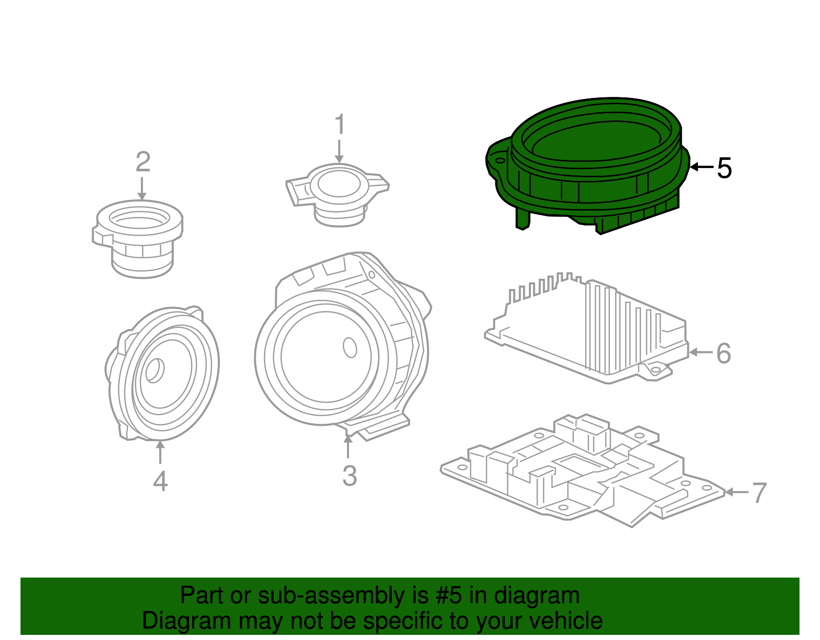 23125292 - 2016-2024 Chevrolet Camaro - Rear Radio Speaker | Partners Chevy