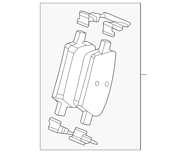 2021-2023 Cadillac CT4 Front Disc Brake Pad Set with Springs and Wear ...