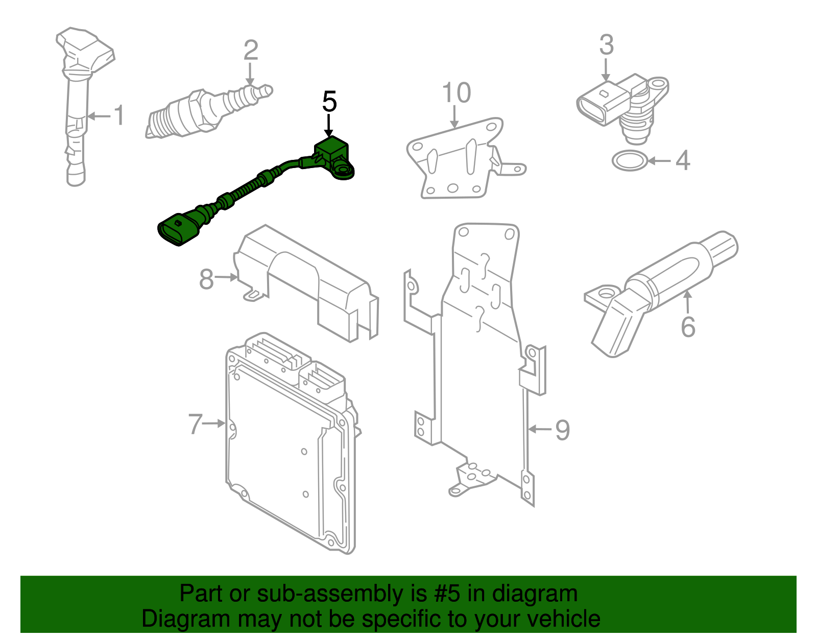 06E-905-377-K - 2011-2015 Volkswagen Touareg - Knock Sensor | Order ...