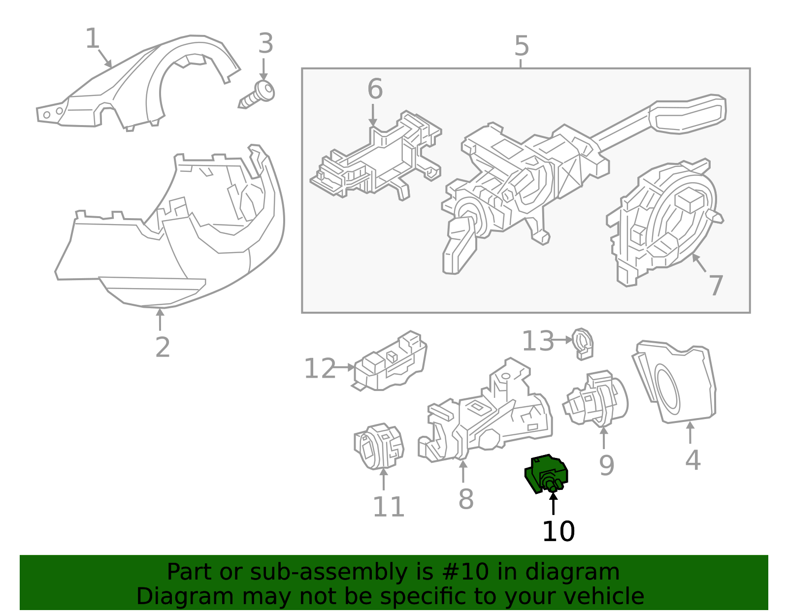 2018-2025 Volkswagen Steering Lock 6RA-953-527 | VW Direct Auto Parts