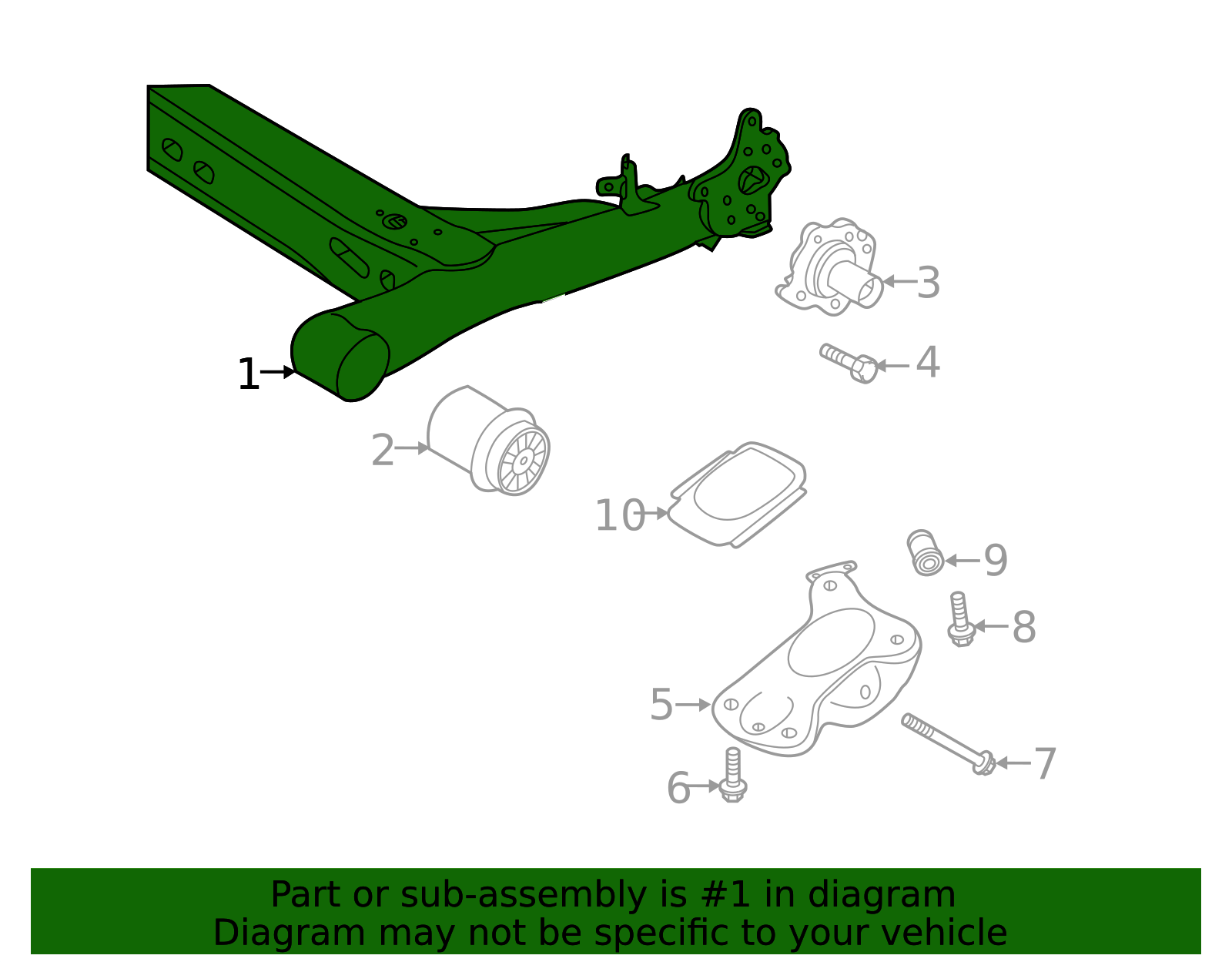 2015-2025 Volkswagen Axle Beam 5QM-501-053-F | OEM Parts Online