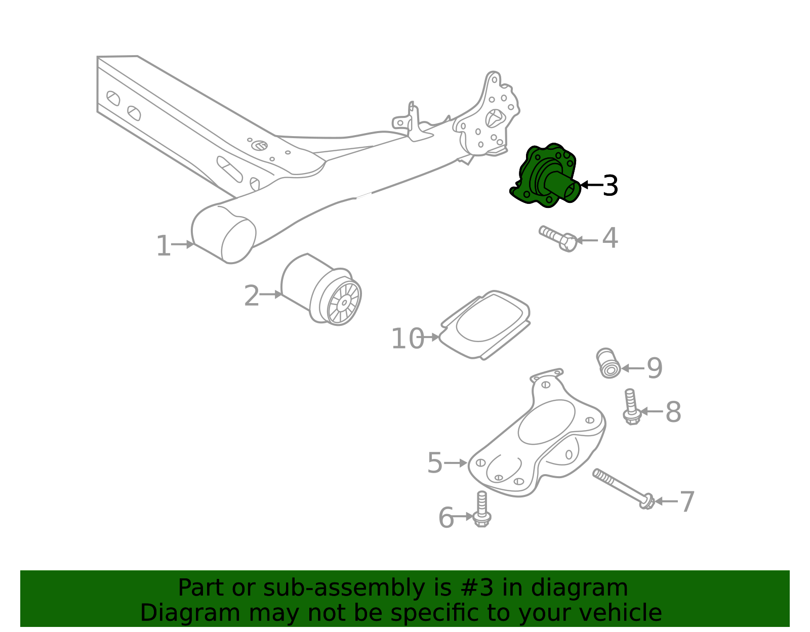 5qm501117a - Volkswagen Stub Axle 2019-2025 Volkswagen | Performance ...