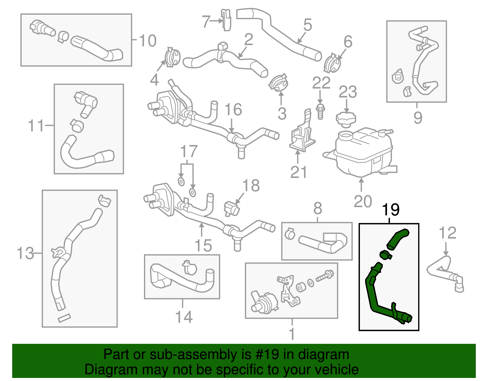 2016-2018 Cadillac CT6 Radiator Inlet Pipe 12670936 | Capital Chevy Parts