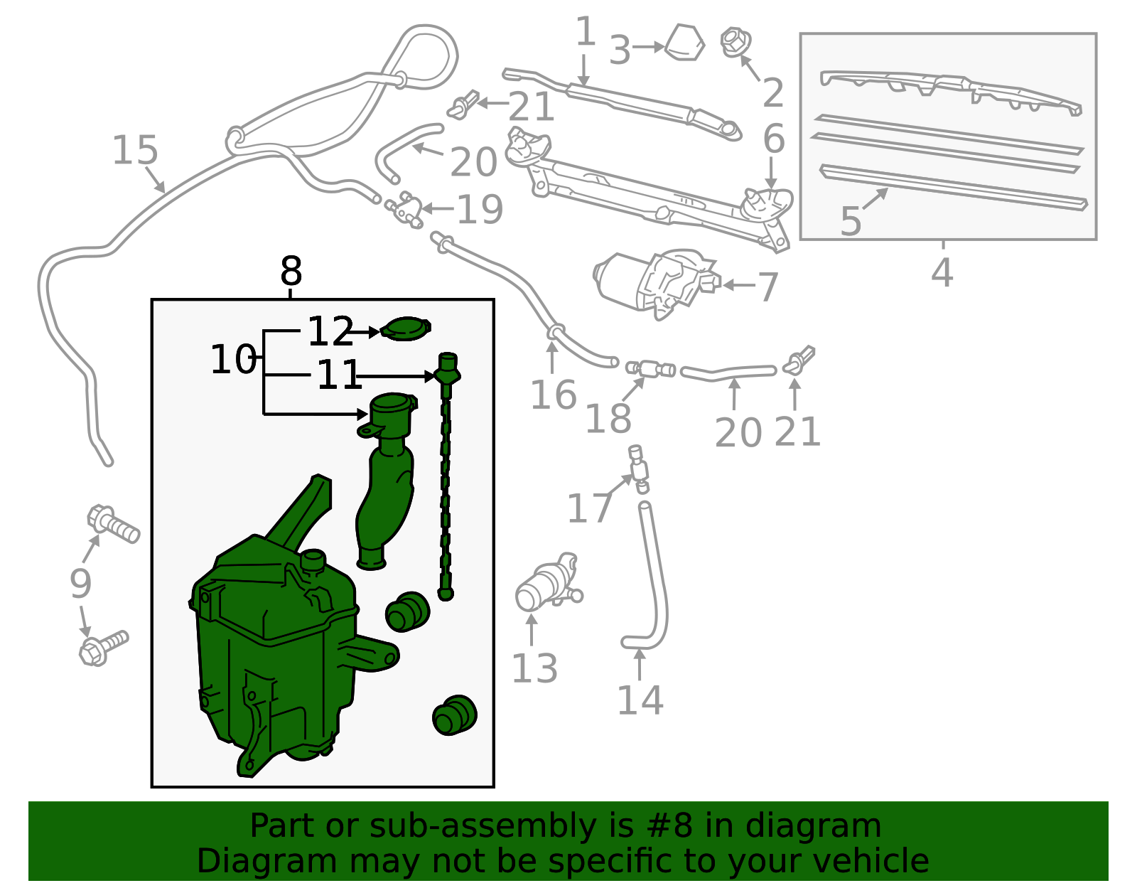 85315-21030 - High-Quality Washer Fluid Reservoir for AutoNation Parts