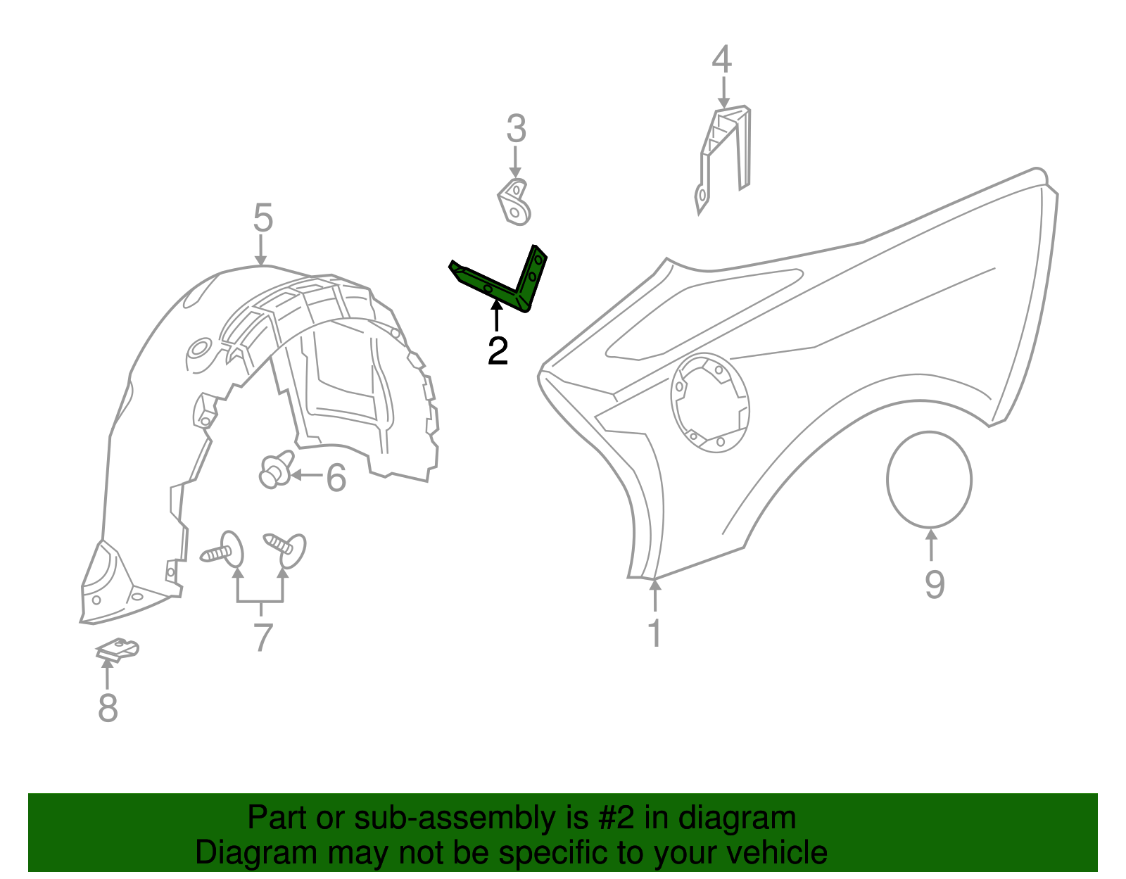 2014-2019 Chevrolet Corvette Passenger Side Quarter Outer Panel ...