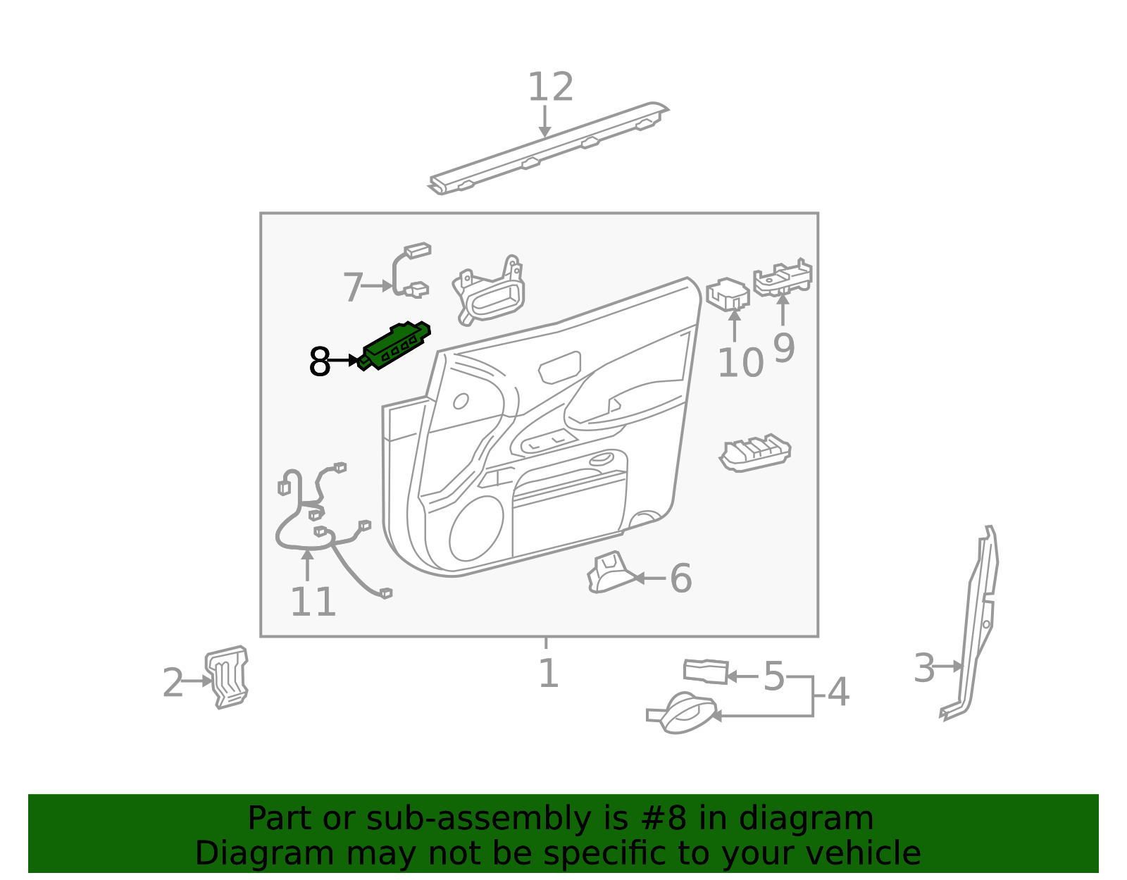 2006-2011 Lexus Memory Switch 84927-30070 | OEM Parts Online