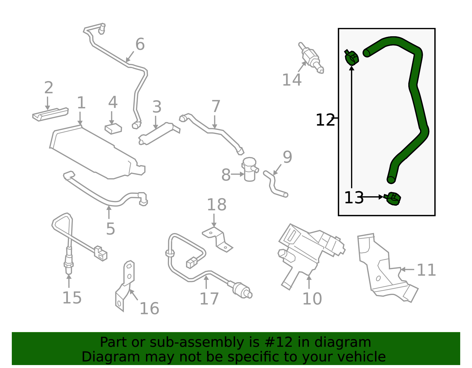 2016-2021 Hyundai Tucson Breather Tube 26710-2E250 | MotorMotor