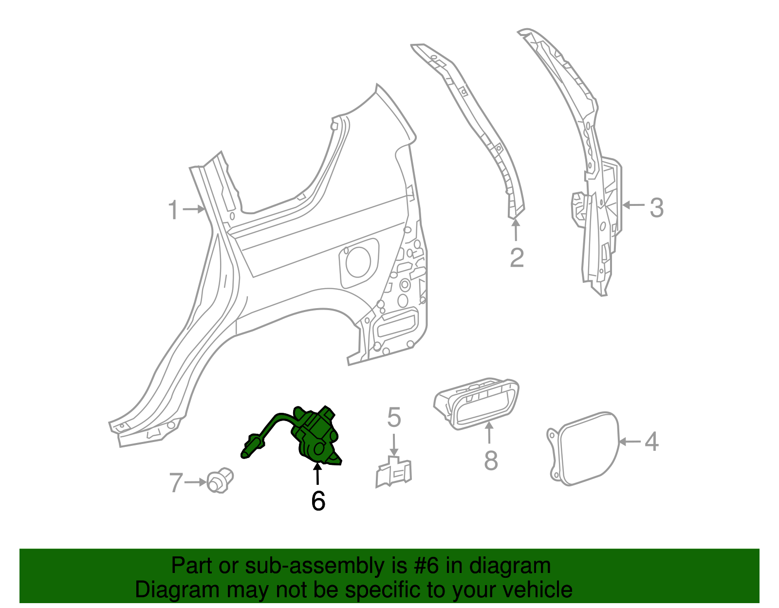 77360-0R010 - Fuel Door Spring - 2006-2020 Lexus | My L Parts